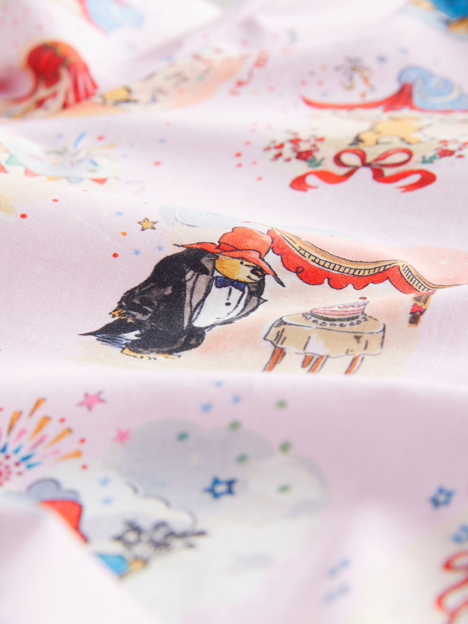 Buy Cath Kidston Pink Paddington Party Button Up 100% Cotton Pyjamas ...