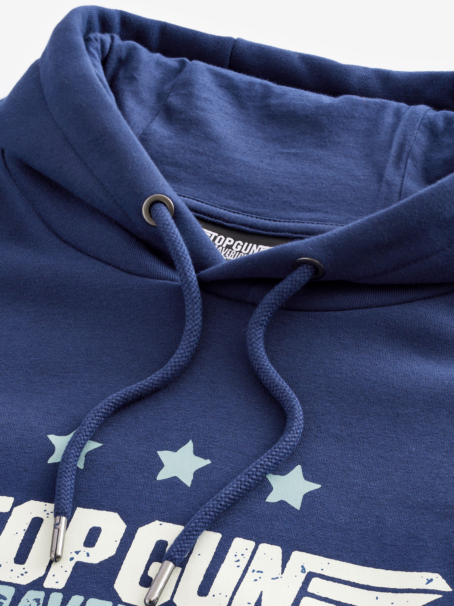 Buy Top Gun Blue Cotton Rich Printed Graphic Hoodie from the Next UK ...