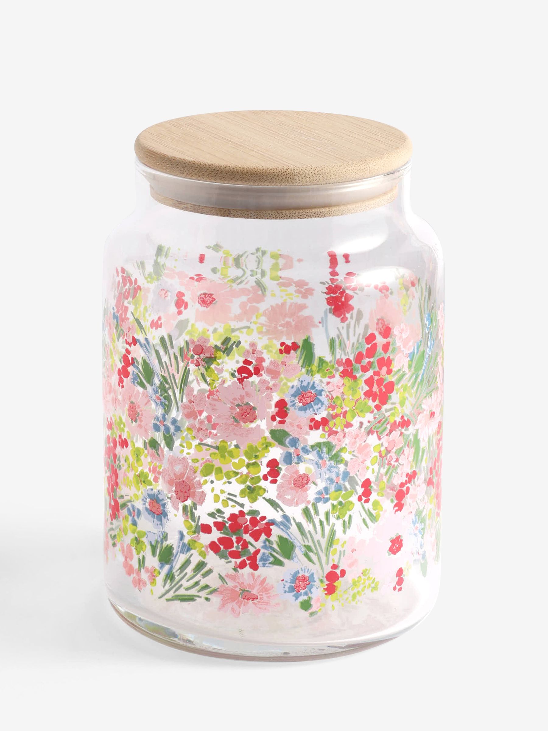 Buy Glass Floral Print Storage Jar from the Next UK online shop
