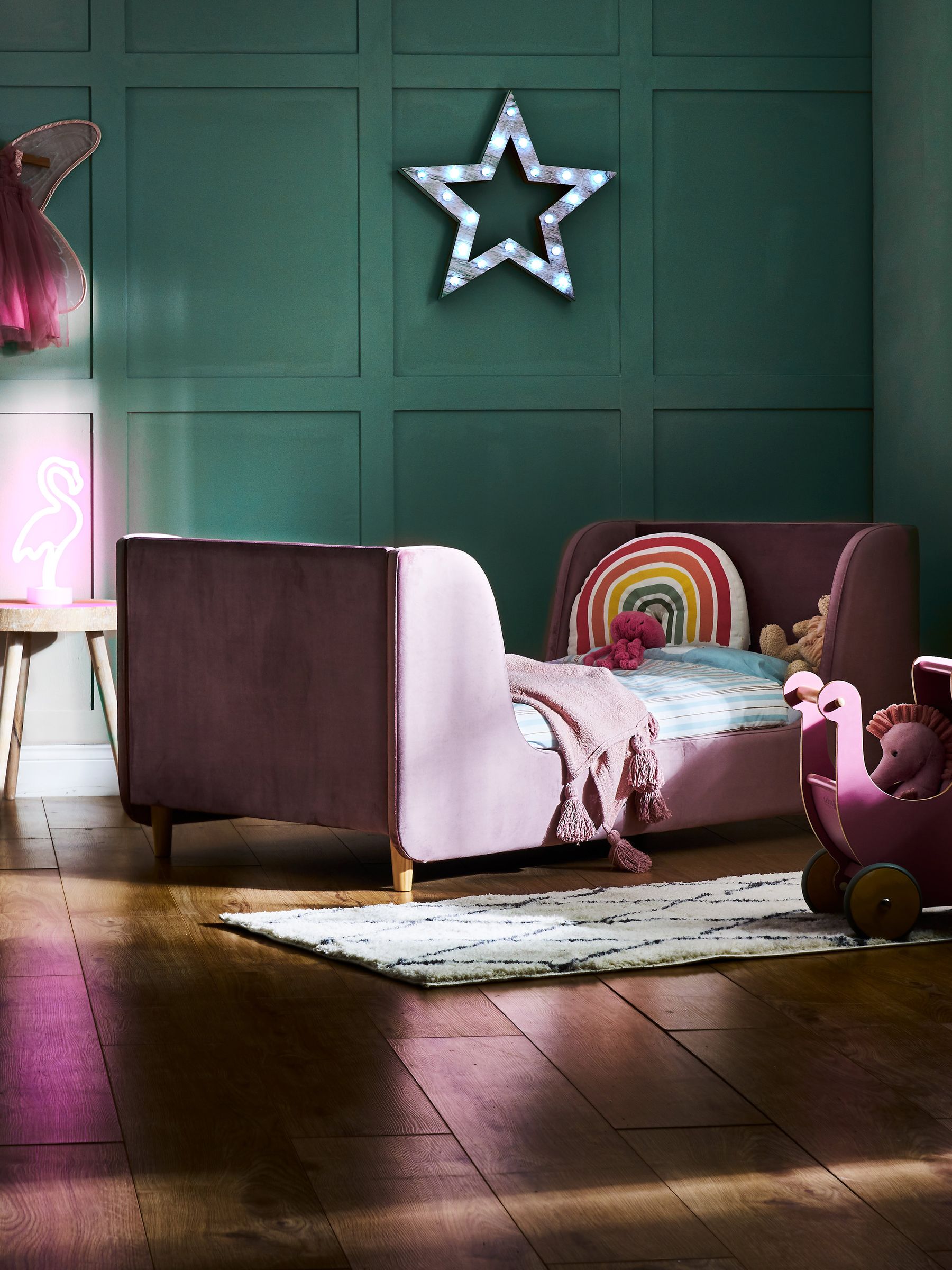 Buy Obaby Pink Lumi Toddler Bed from the Next UK online shop