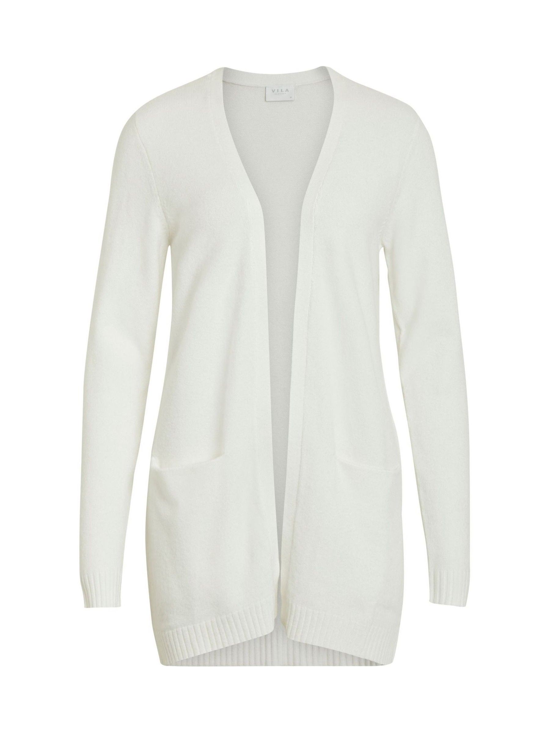 Buy VILA White Long Sleeve Lightweight Knit Cardigan from the Next UK ...