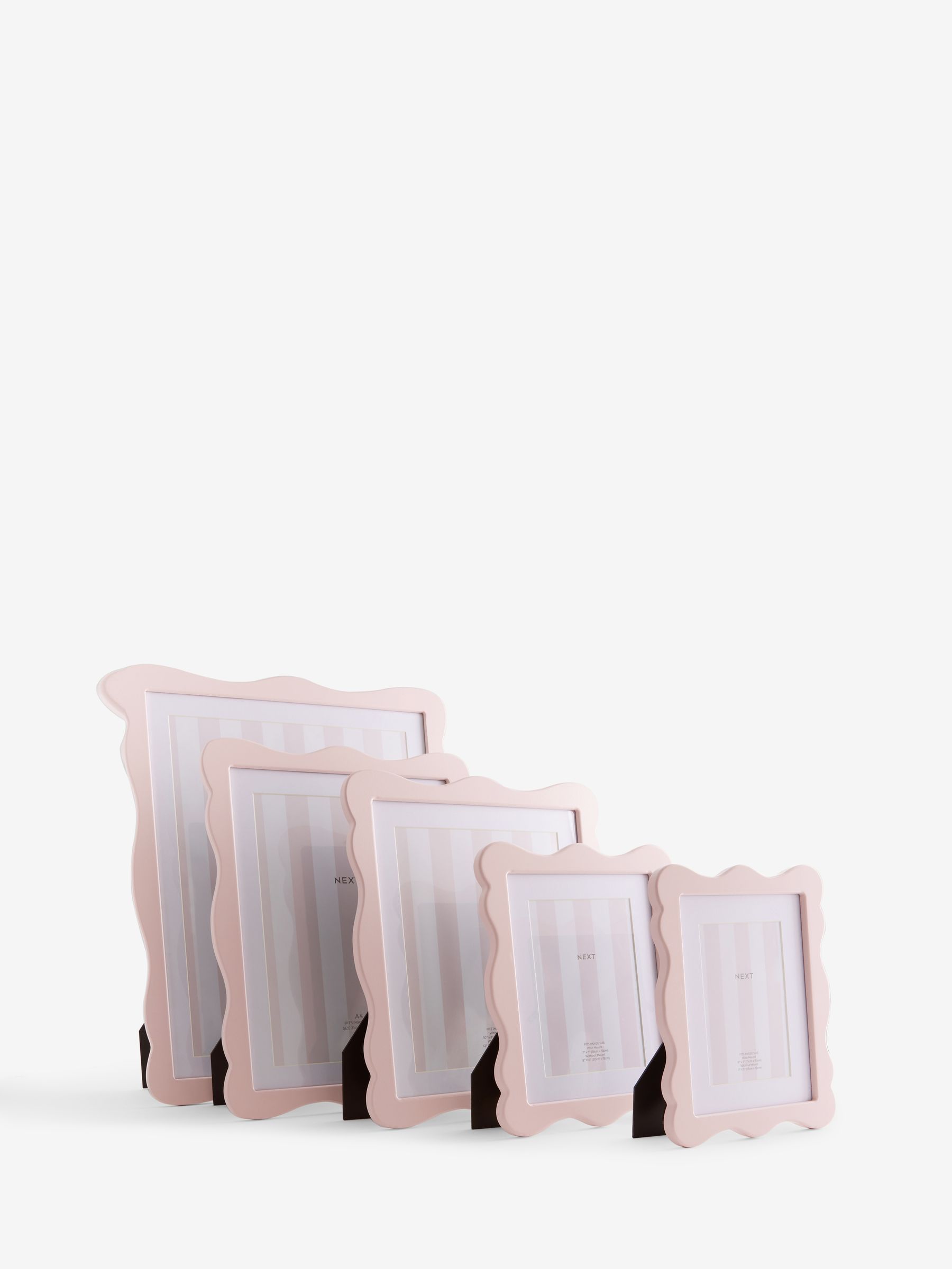 Buy Pink Wavy Wooden Photo Frame from the Next UK online shop