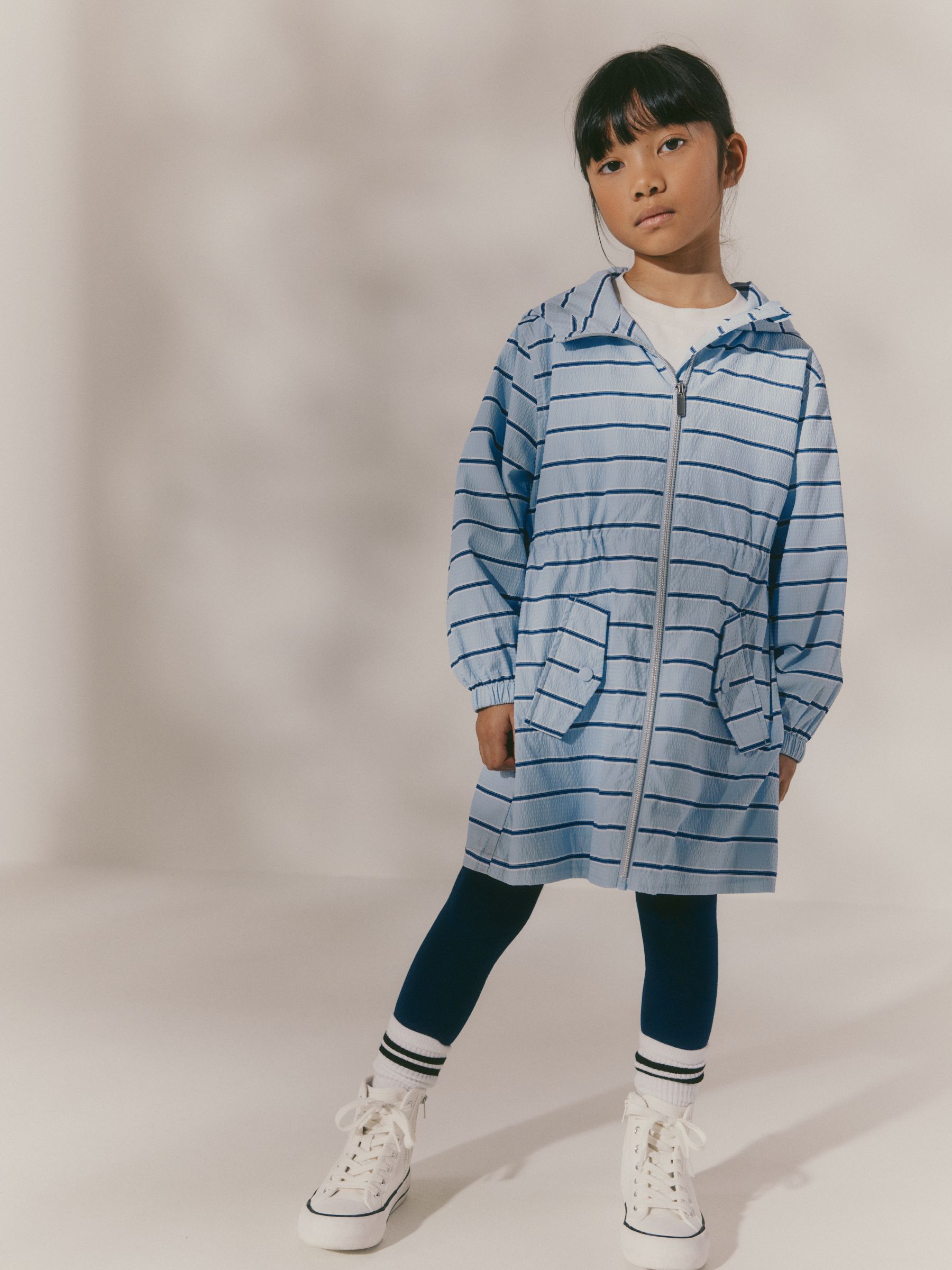 Buy Blue Stripe Shower Resistant Cagoule Jacket (3-16yrs) from the Next ...