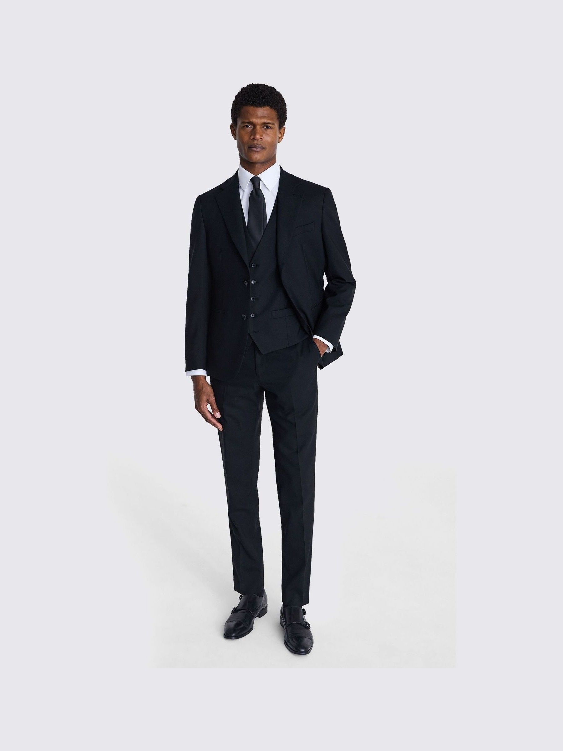 Buy MOSS Black Tailored Fit Half Lined Jacket from the Next UK online shop