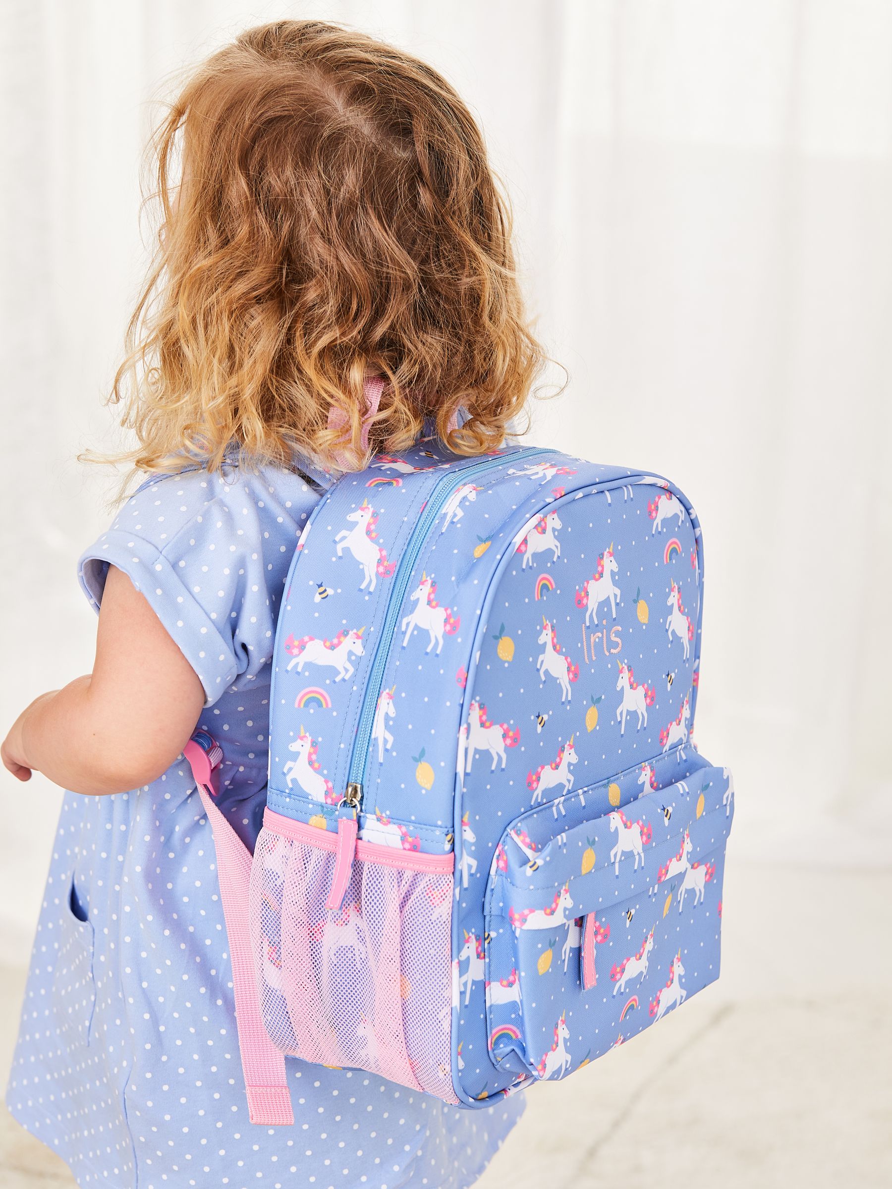 Buy JoJo Maman Bébé Blue Unicorn Medium Backpack from the Next UK ...