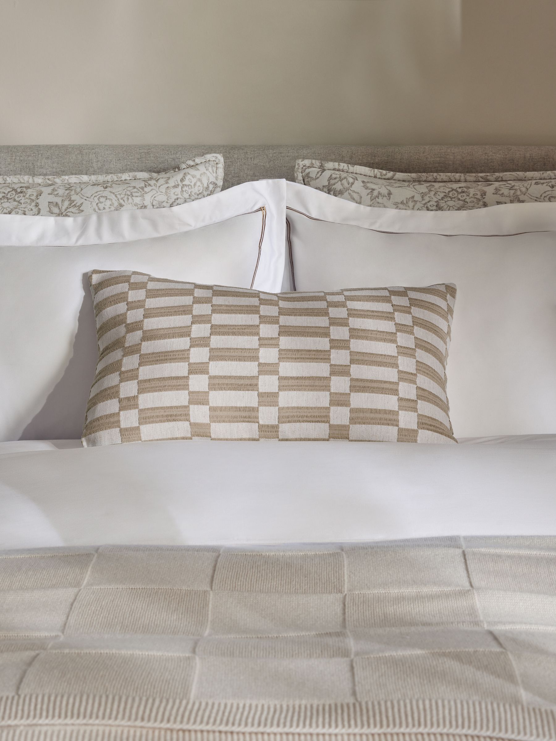 Buy Natural 40 x 59cm N. Premium Stripe Cushion from the Next UK online ...