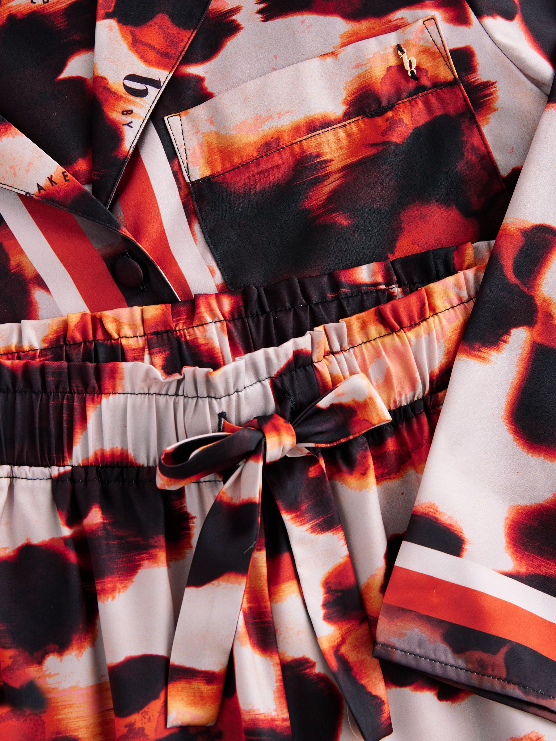 Buy B By Ted Baker Satin Jaquard Black Pyjamas from the Next UK online shop