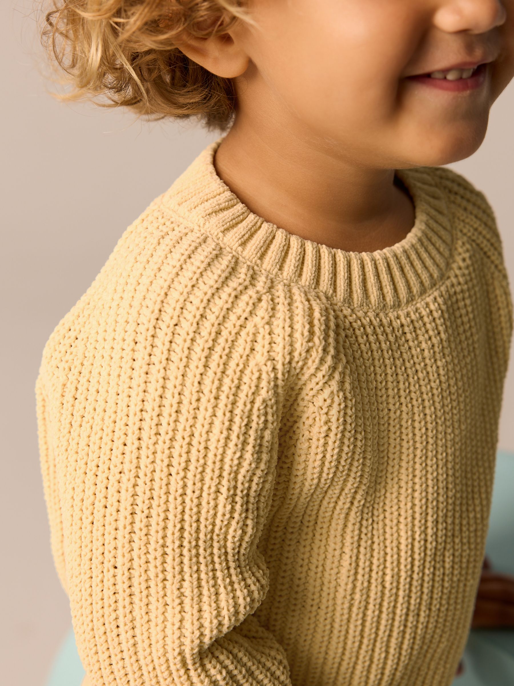 Buy Yellow Knitted Crew Neck Jumper (3mths-7yrs) from the Next UK ...