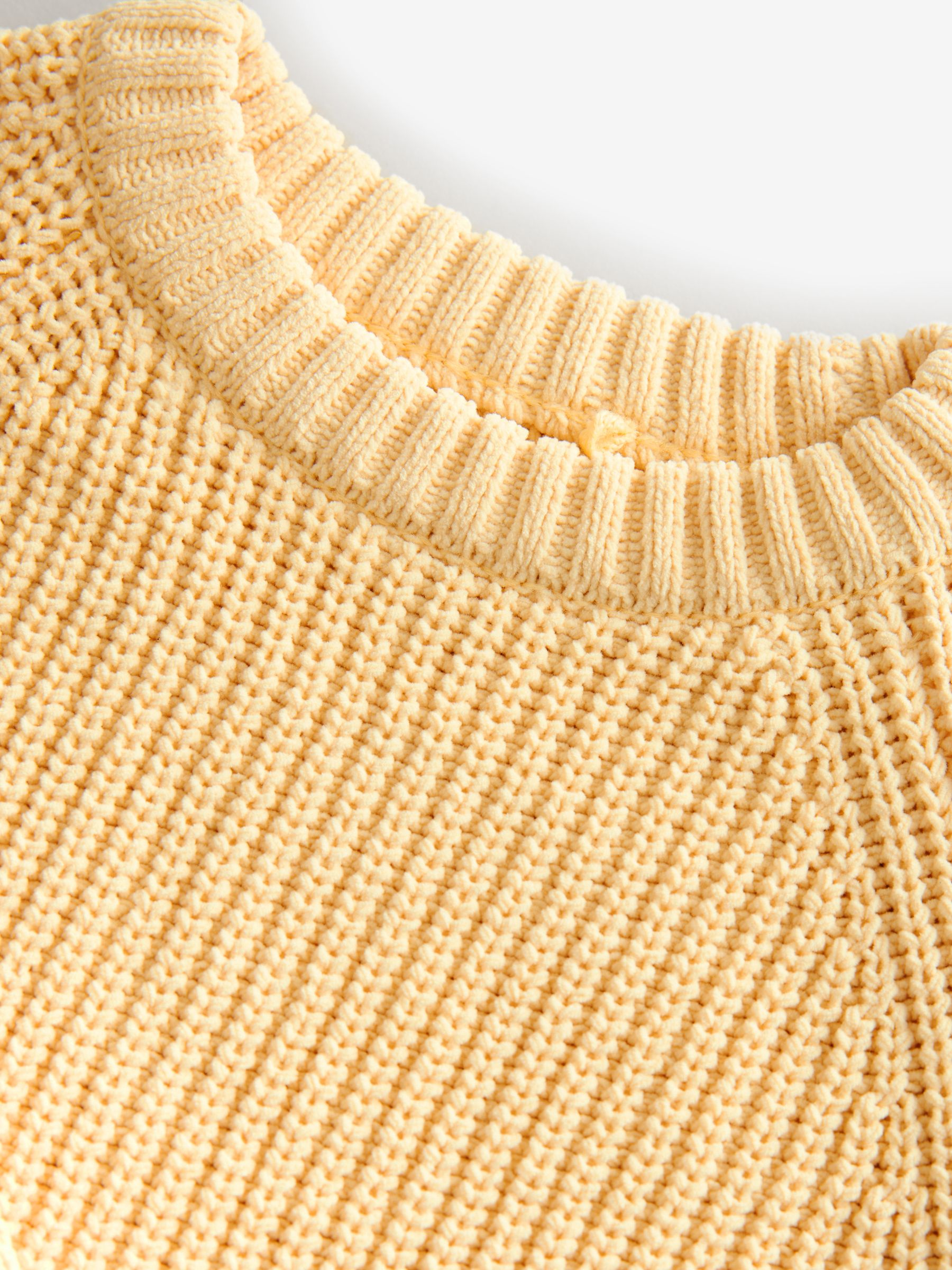 Buy Yellow Knitted Crew Neck Jumper (3mths-7yrs) from the Next UK ...