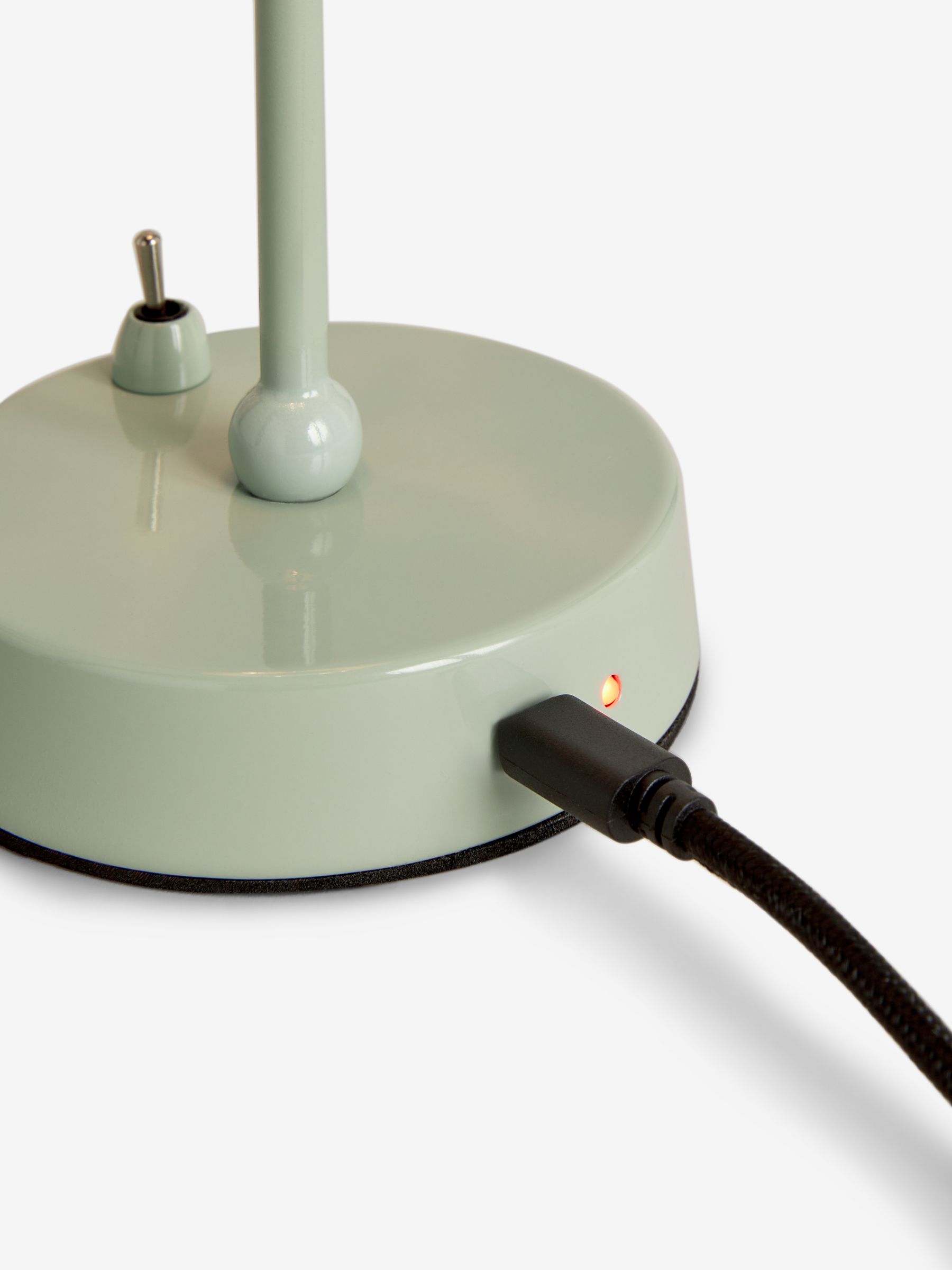 Buy Sage Green Hector Rechargeable Small Wireless Table Lamp from the ...