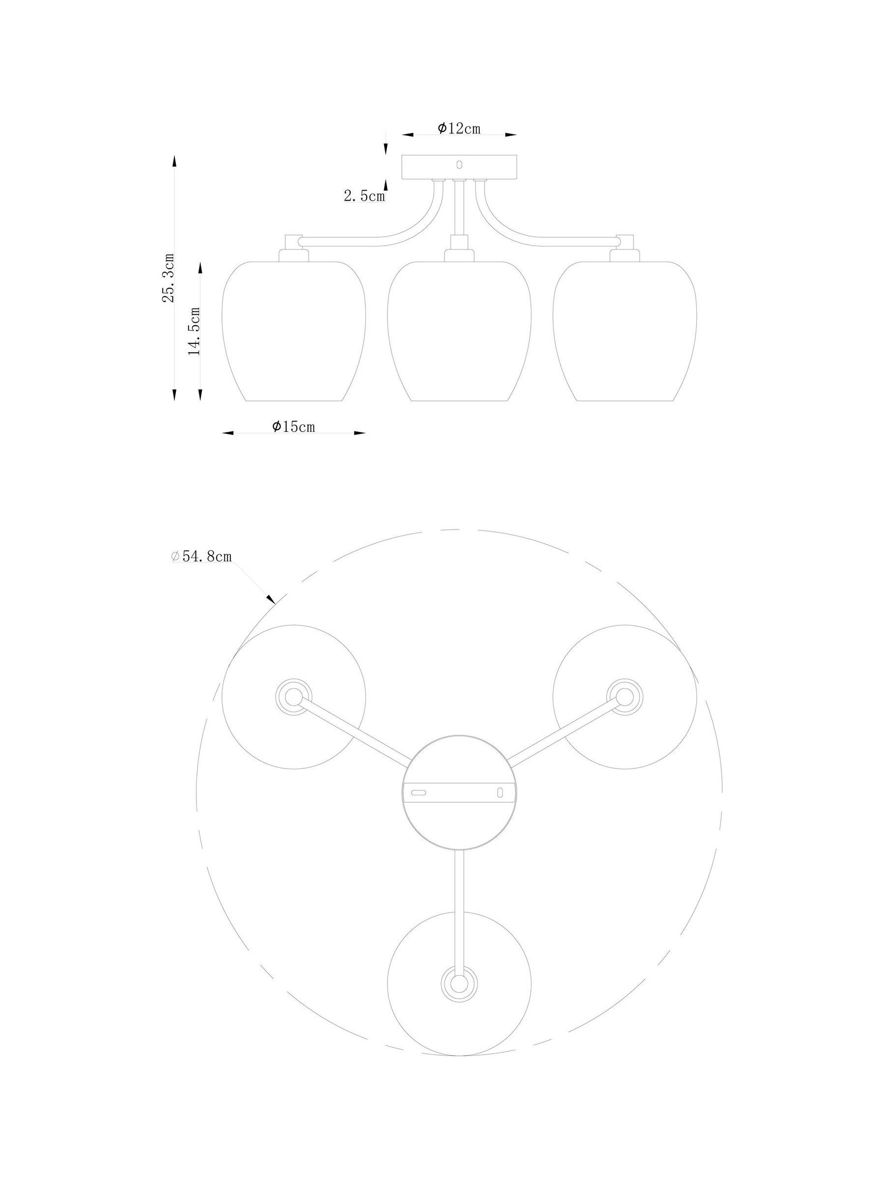 Buy Brass Chester 3 Light Flush Fitting Ceiling Light from the Next UK ...