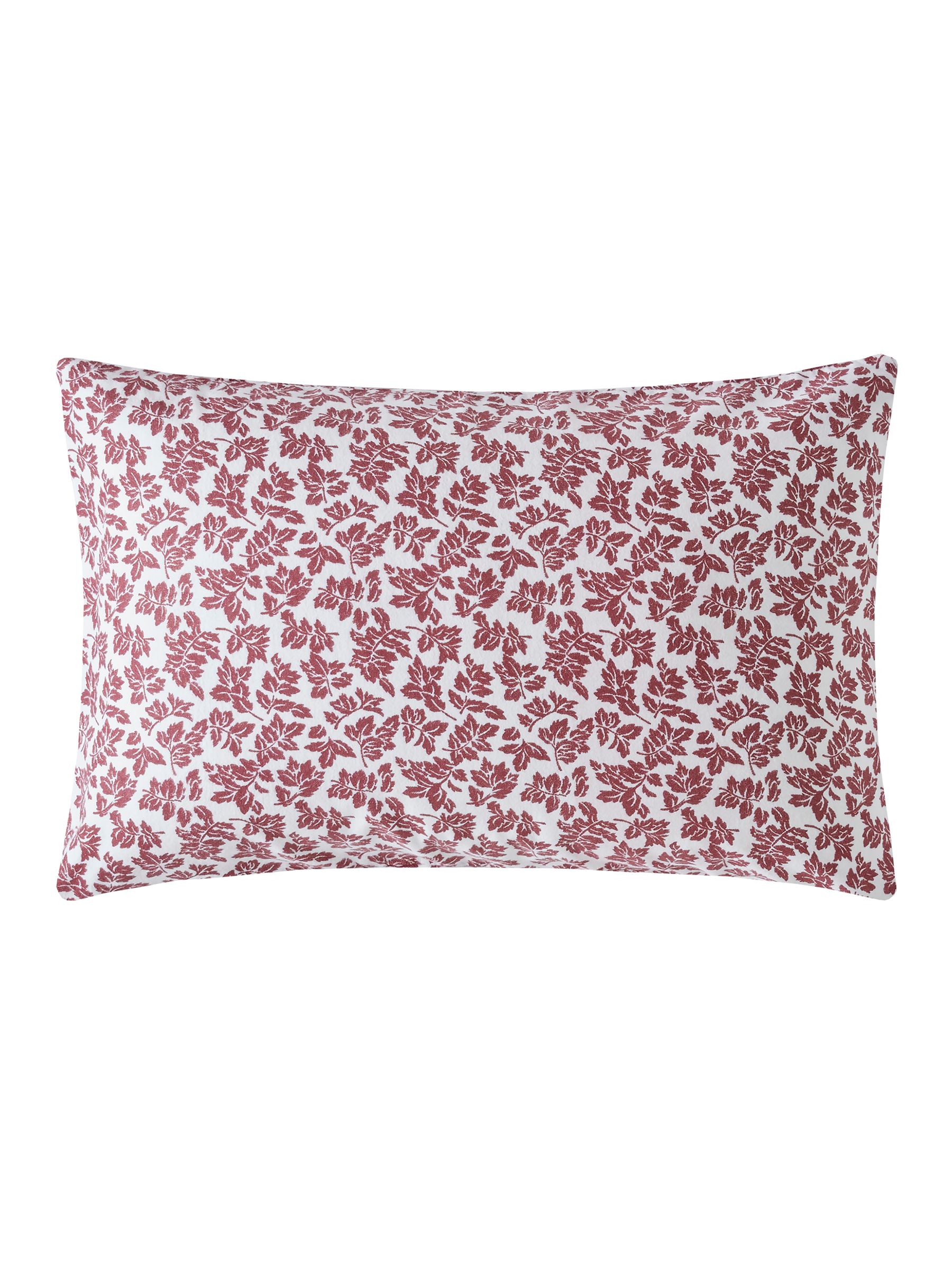 Buy Laura Ashley Ruby Red 100% Cotton Hargate Leaves Duvet Cover and ...