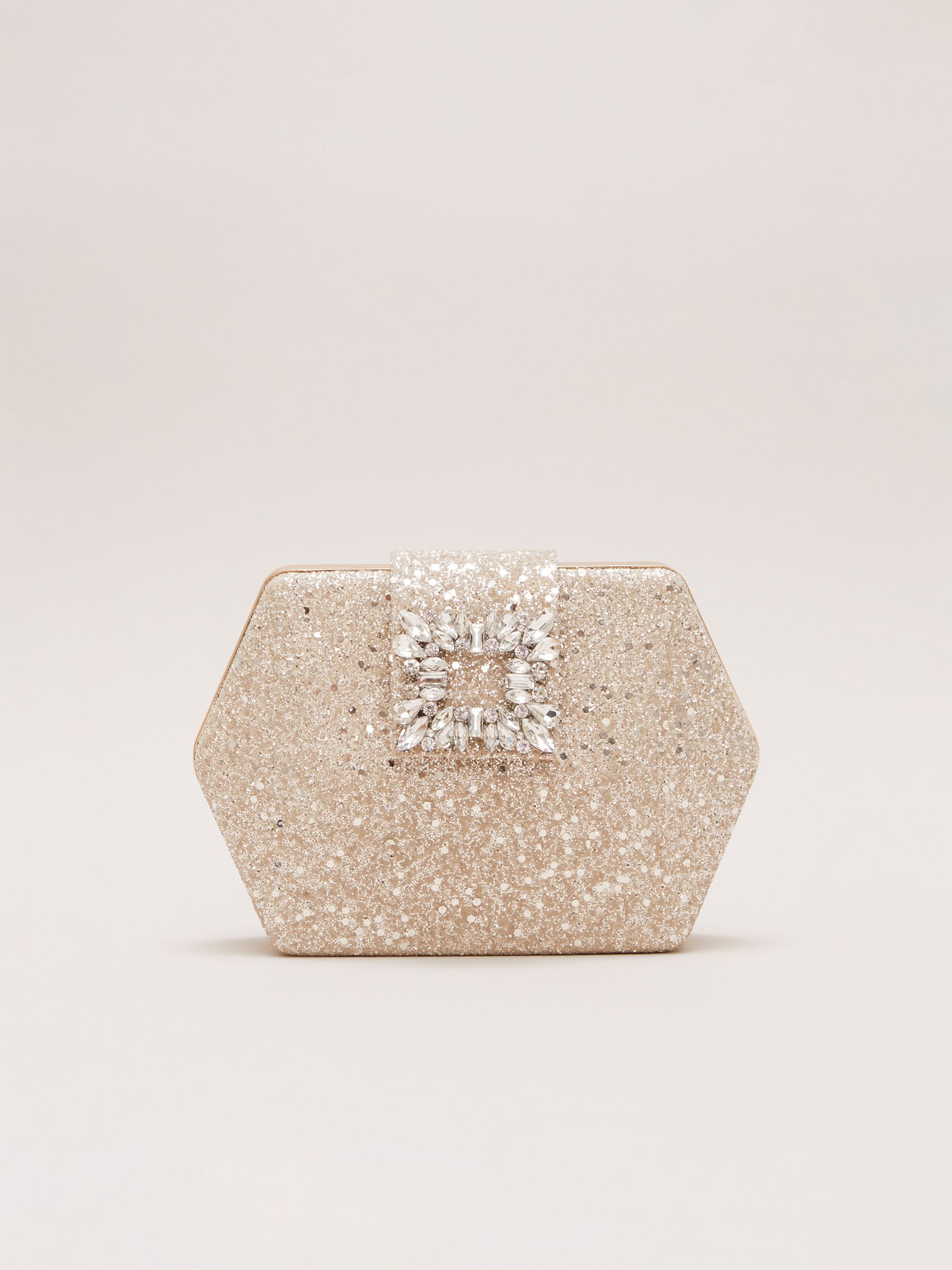 Buy Phase Eight Metallic Glitter Embellished Hexagon Bag from the Next ...