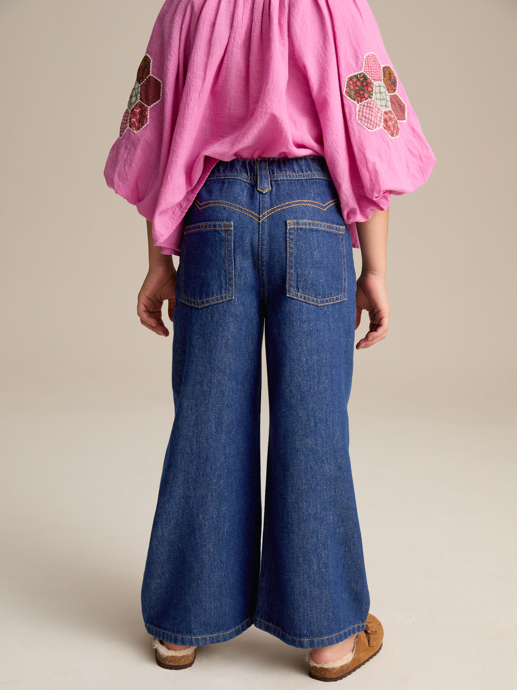 Buy Dark Inky Wash Wide Leg Jeans (3-16yrs) from the Next UK online shop