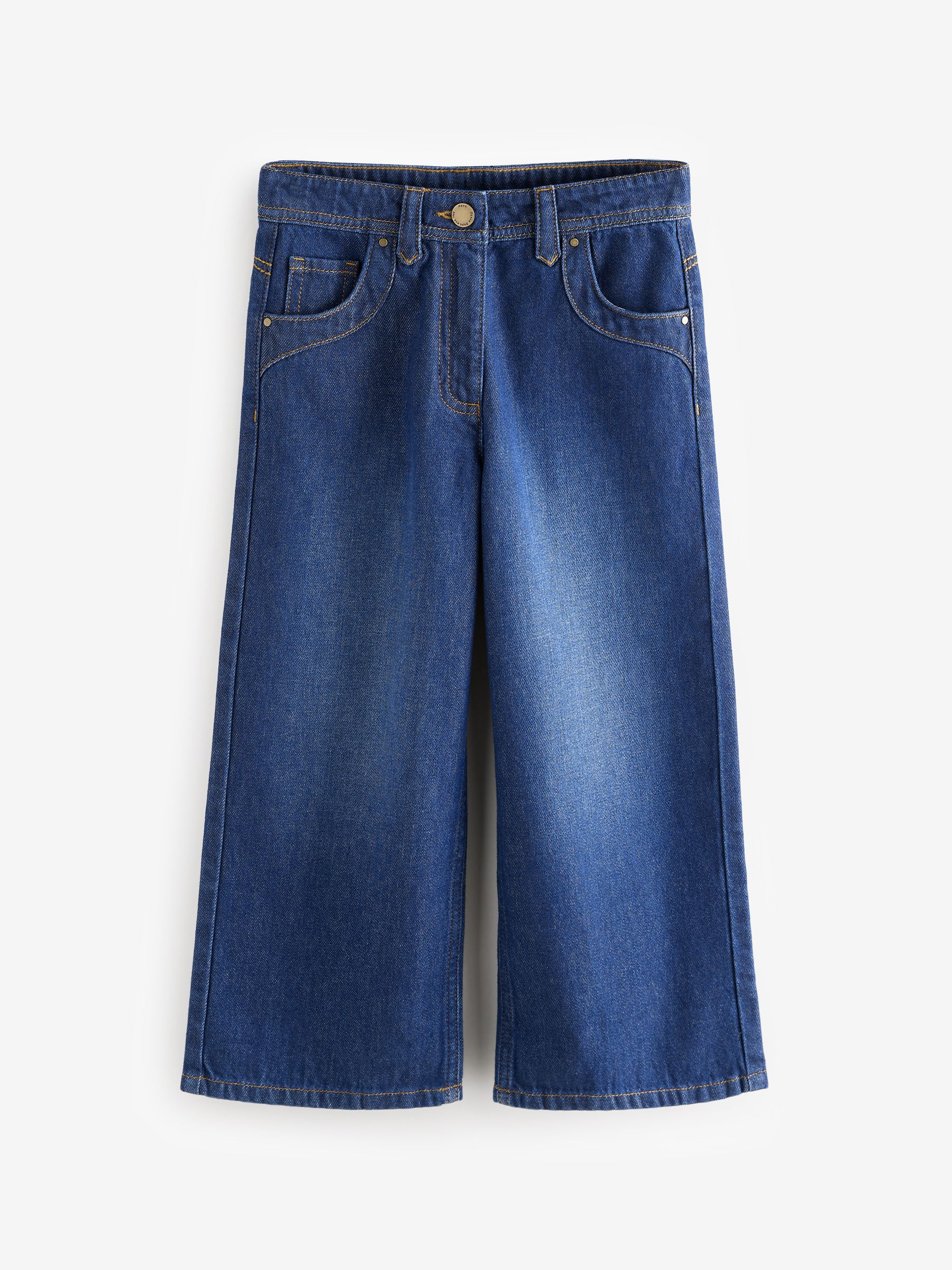 Buy Dark Inky Wash Wide Leg Jeans (3-16yrs) from the Next UK online shop