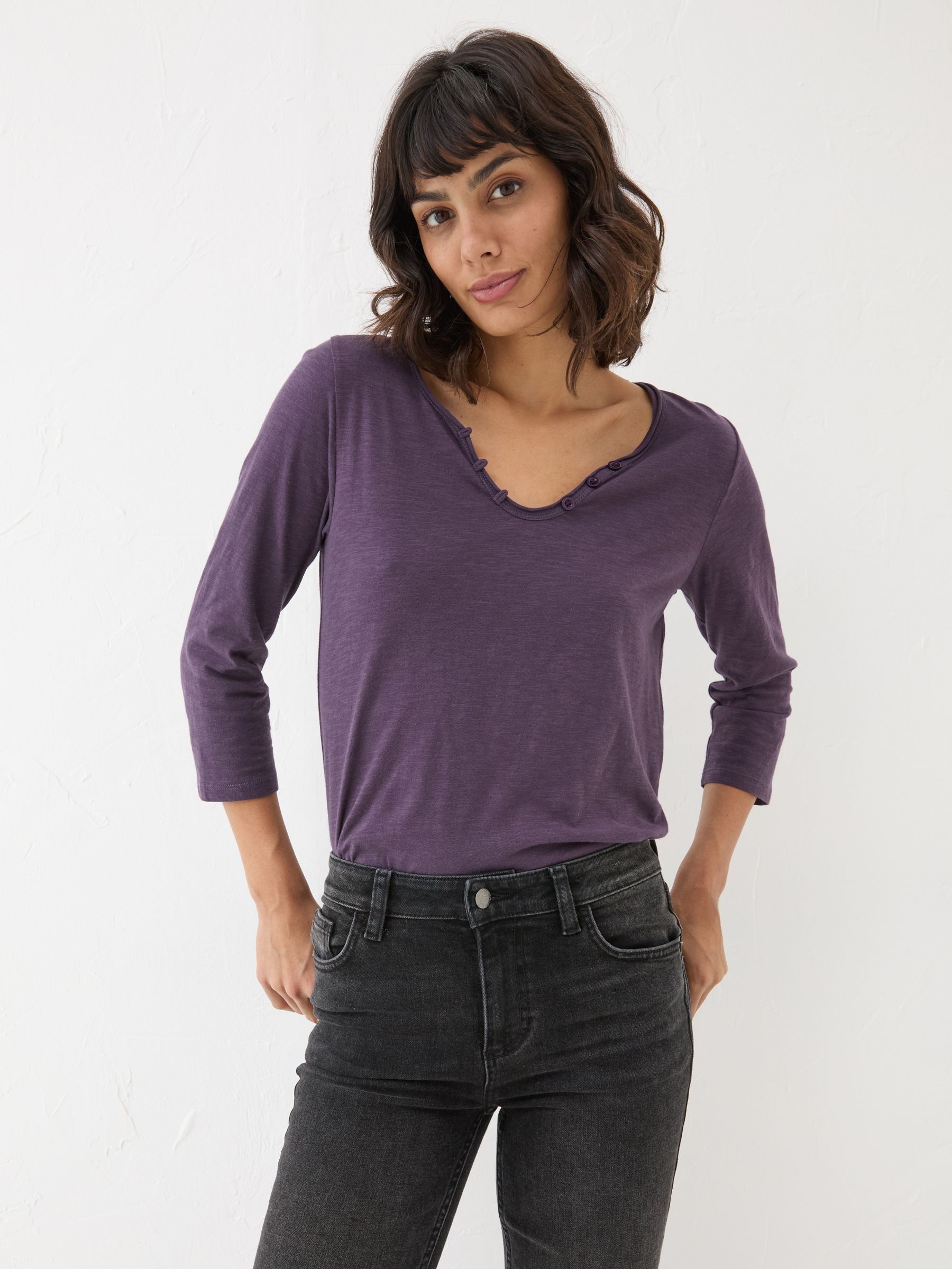 Buy FatFace Purple Porter T-Shirt from the Next UK online shop