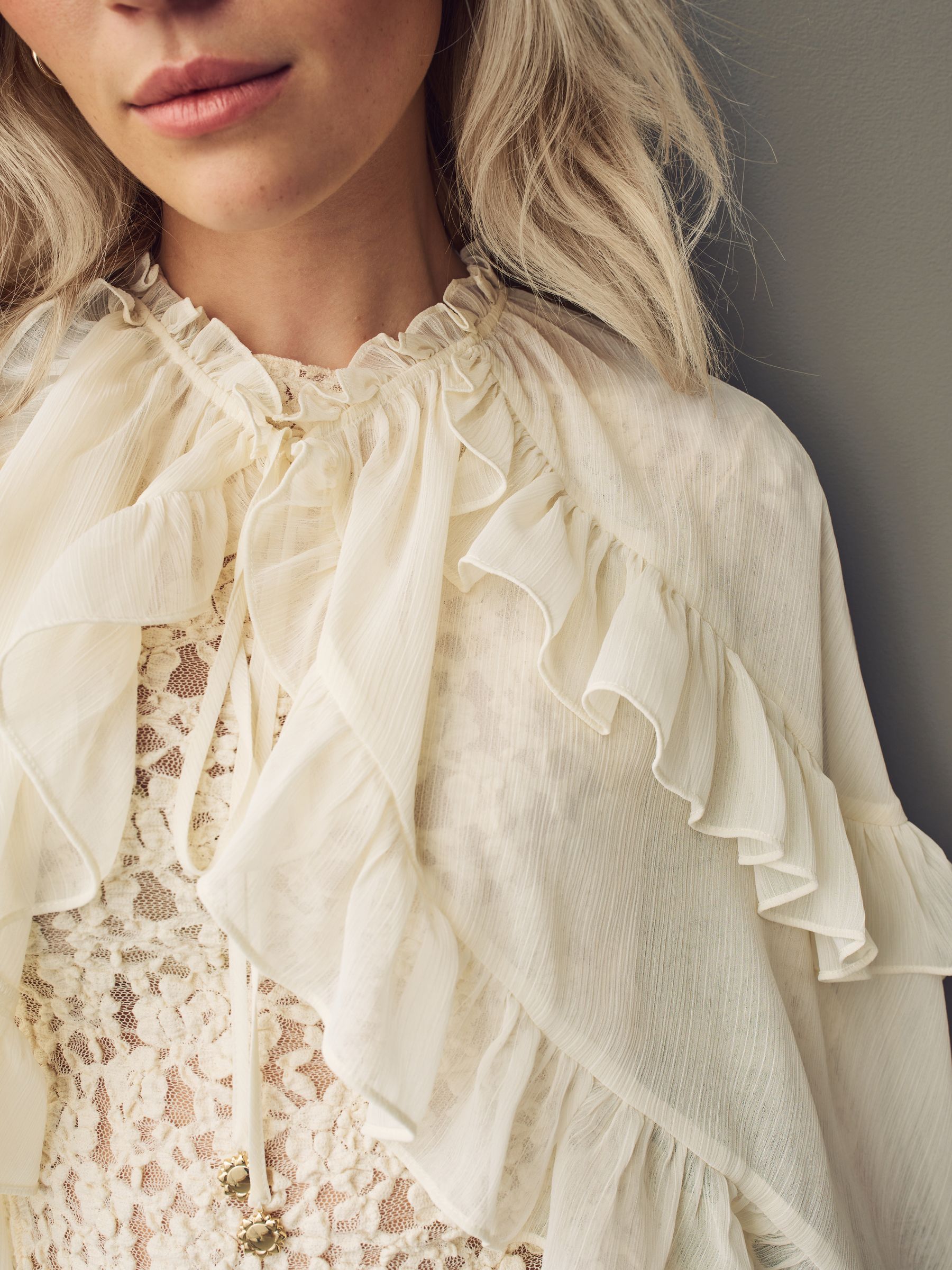 Buy Ivory Frill Cape from the Next UK online shop