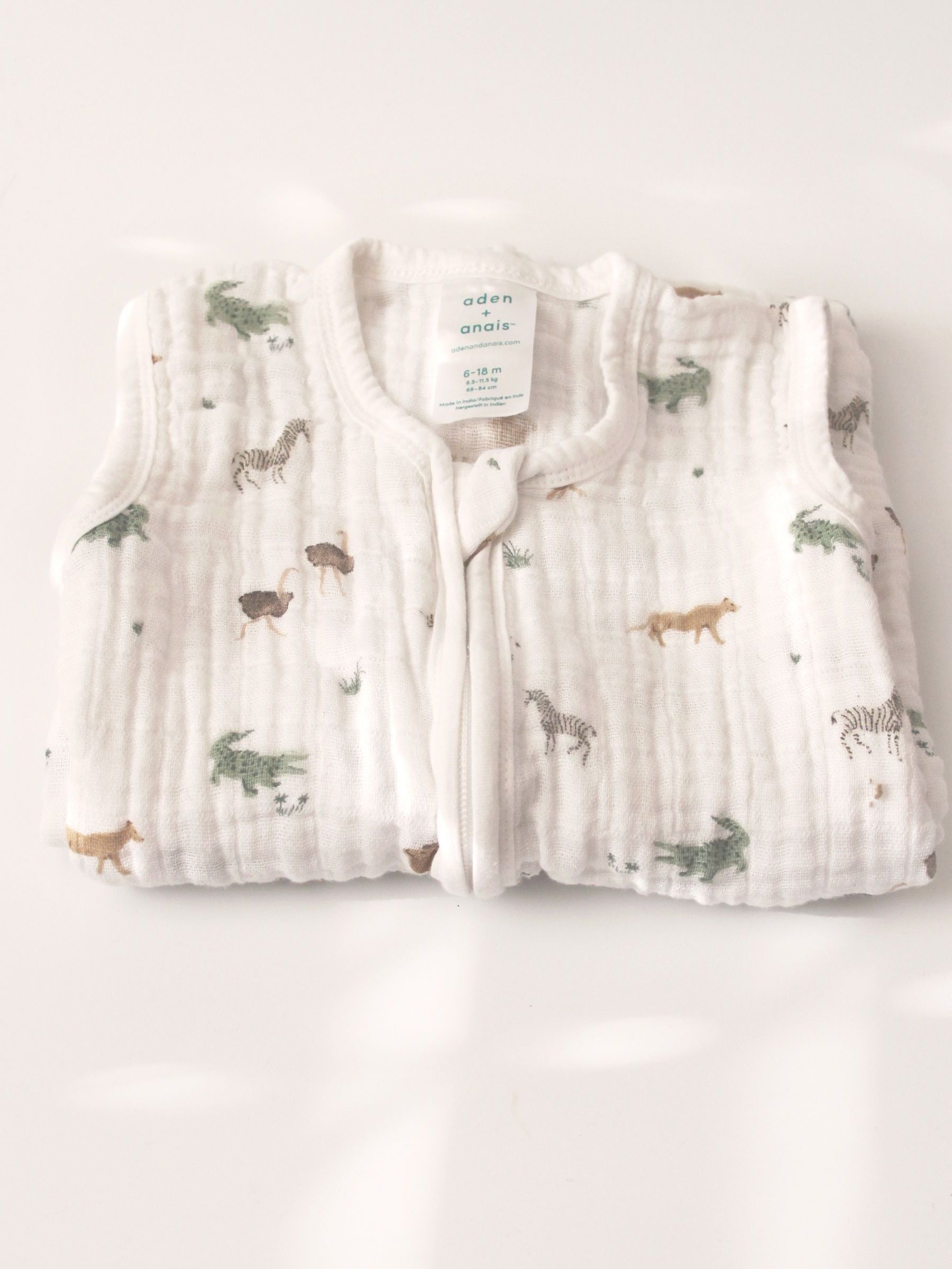 Buy aden + anais White Light 1.0 Tog Cotton Safari Dream Muslins 100% ...