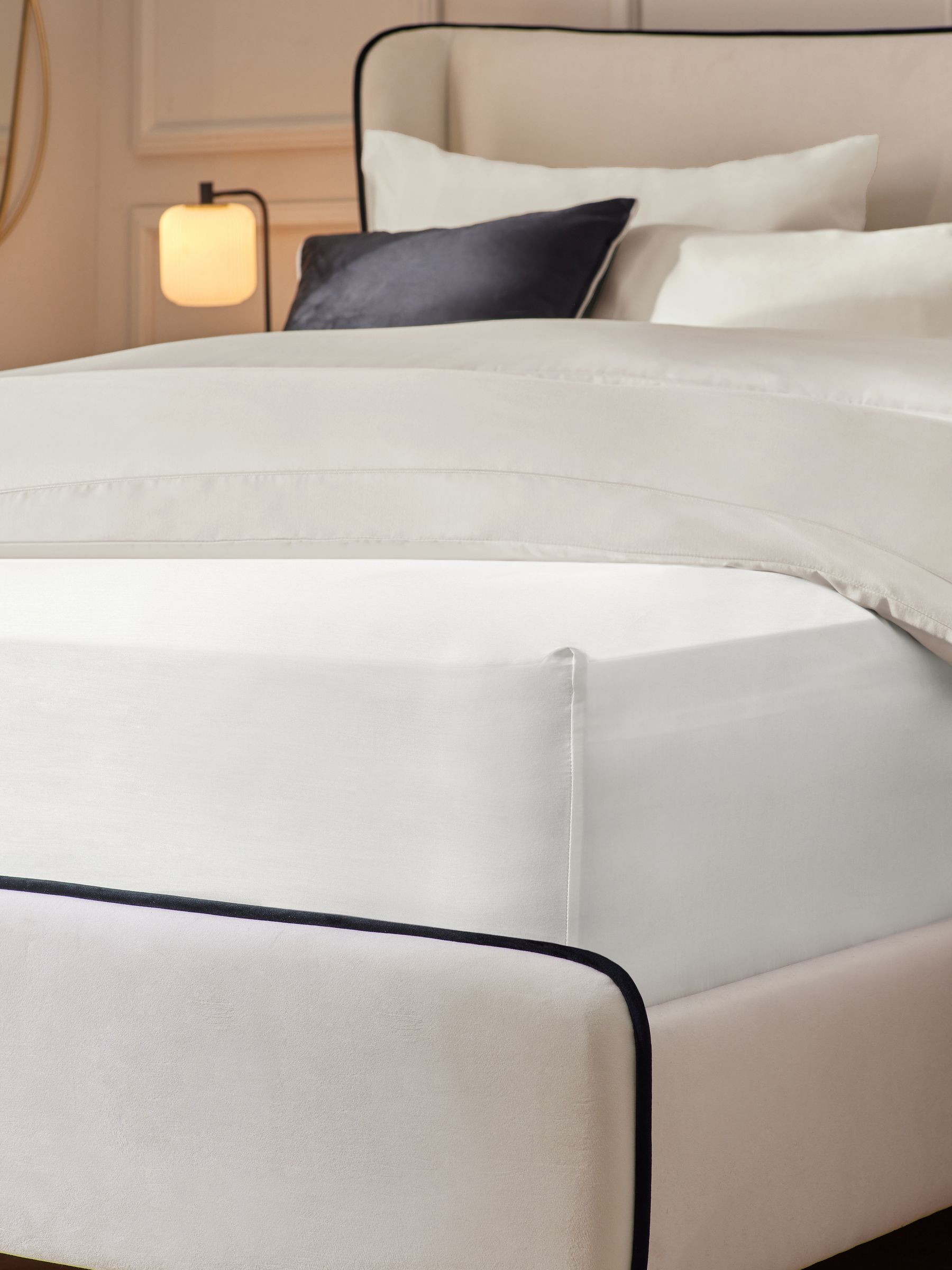 Buy Ivory 300 Thread Count Collection Luxe Cotton Extra Deep Fitted ...