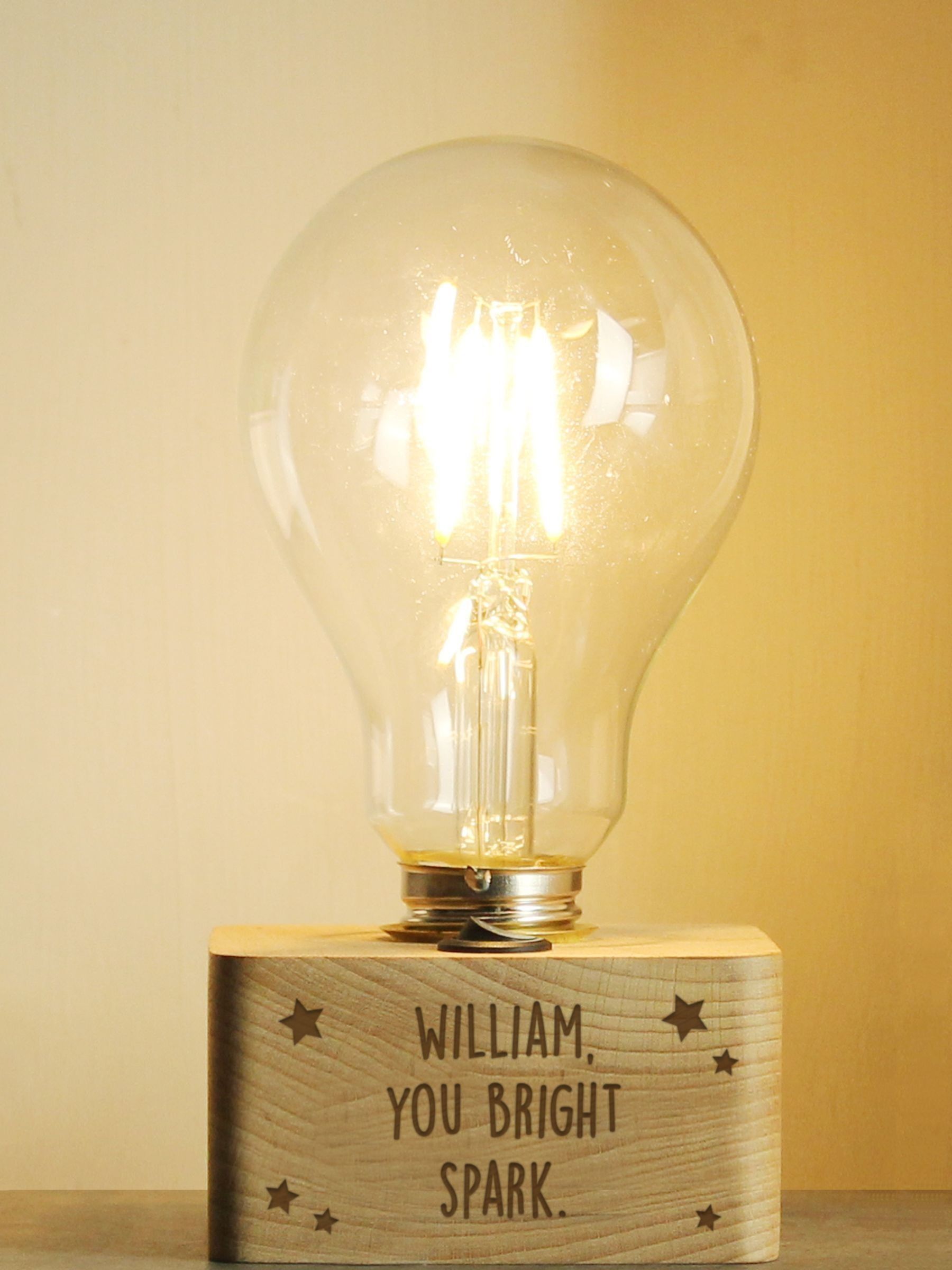 Buy Personalised LED Bulb Small Desk Light by PMC from the Next UK ...