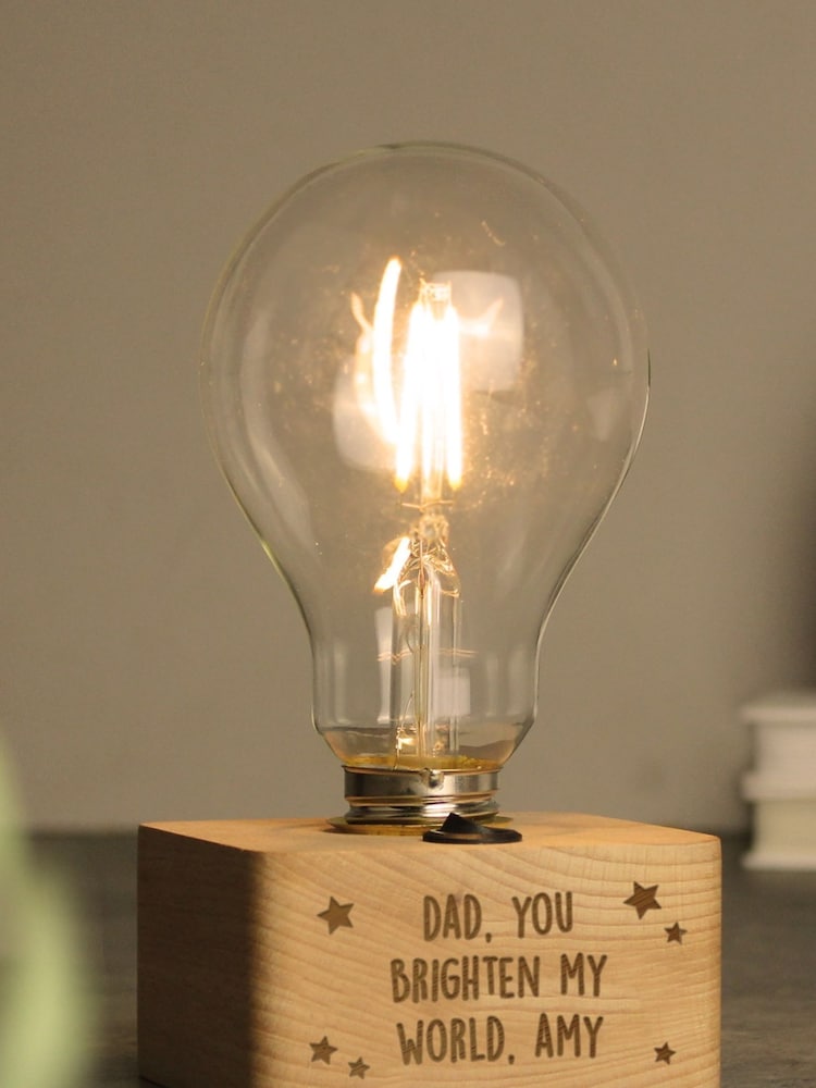 Buy Personalised LED Bulb Small Desk Light by PMC from the Next UK ...