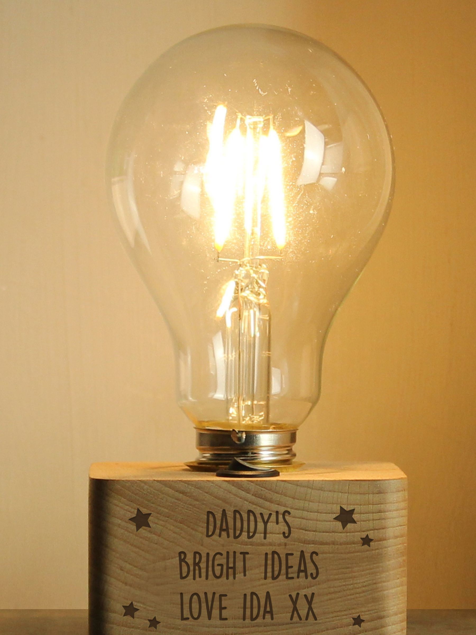 Buy Personalised LED Bulb Small Desk Light by PMC from the Next UK ...