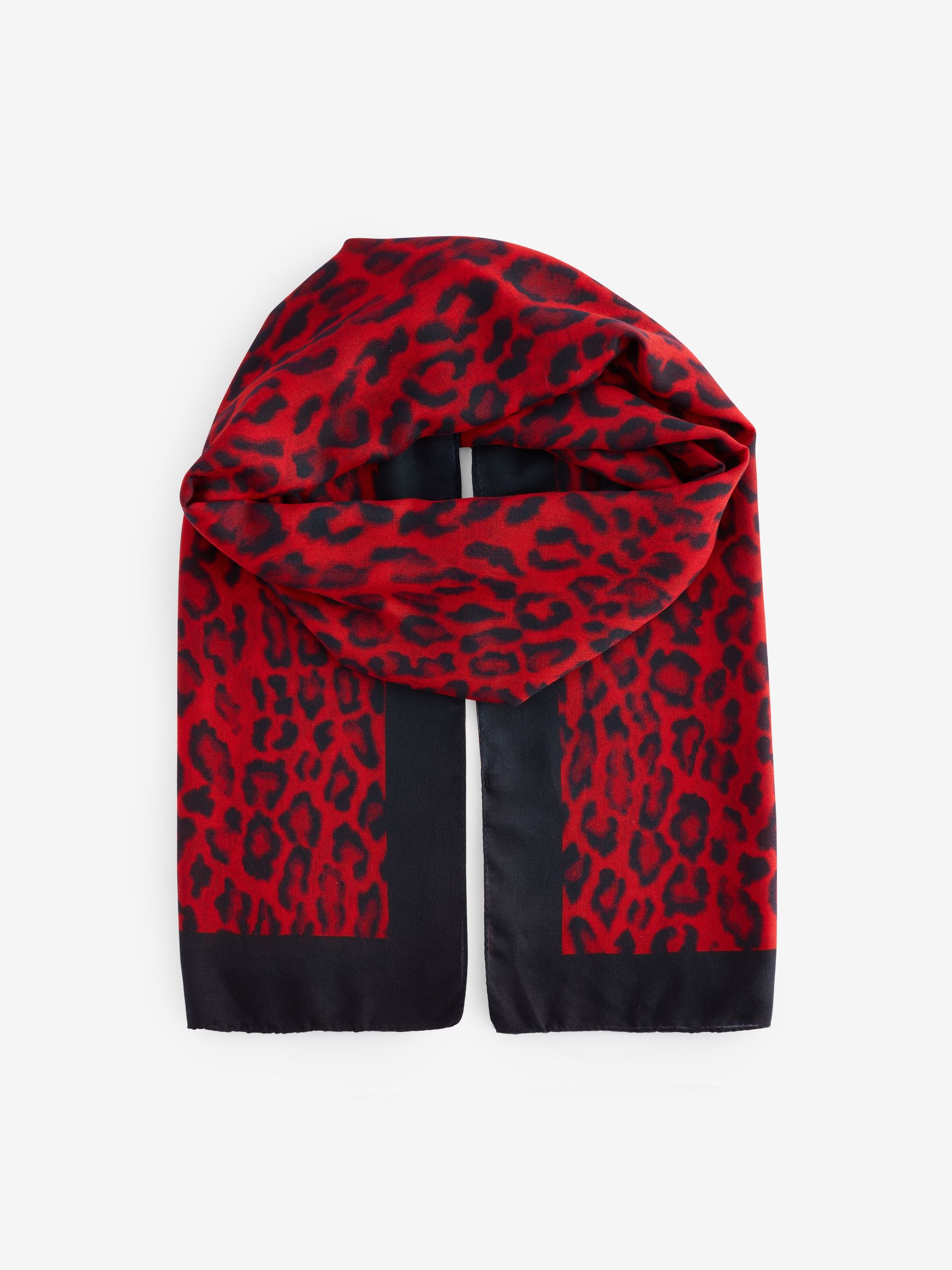 Buy Red Leopard Lightweight Scarf from the Next UK online shop
