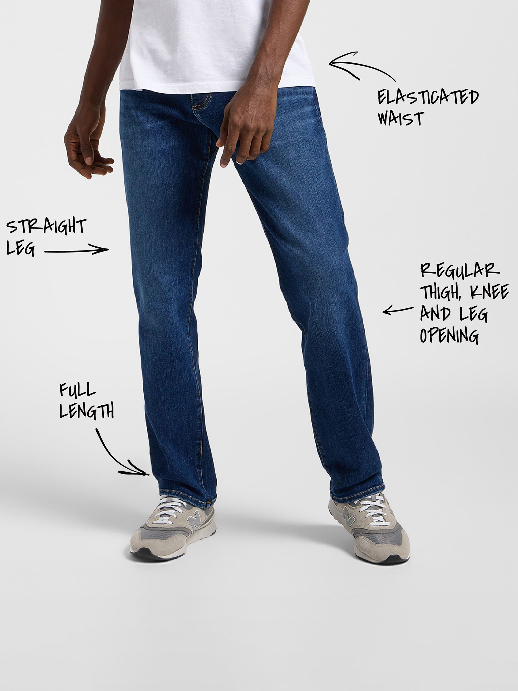 Buy Lee Blue Straight Fit Extreme Motion MVP Jeans from the Next UK ...