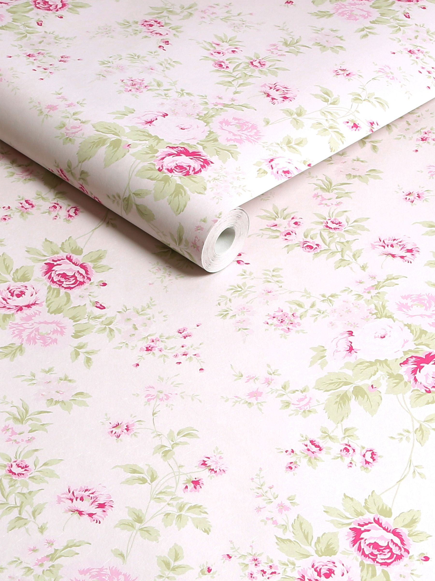 Buy Shabby Chic by Rachel Ashwell® Pink Wild Flower A4 Wallpaper Sample ...