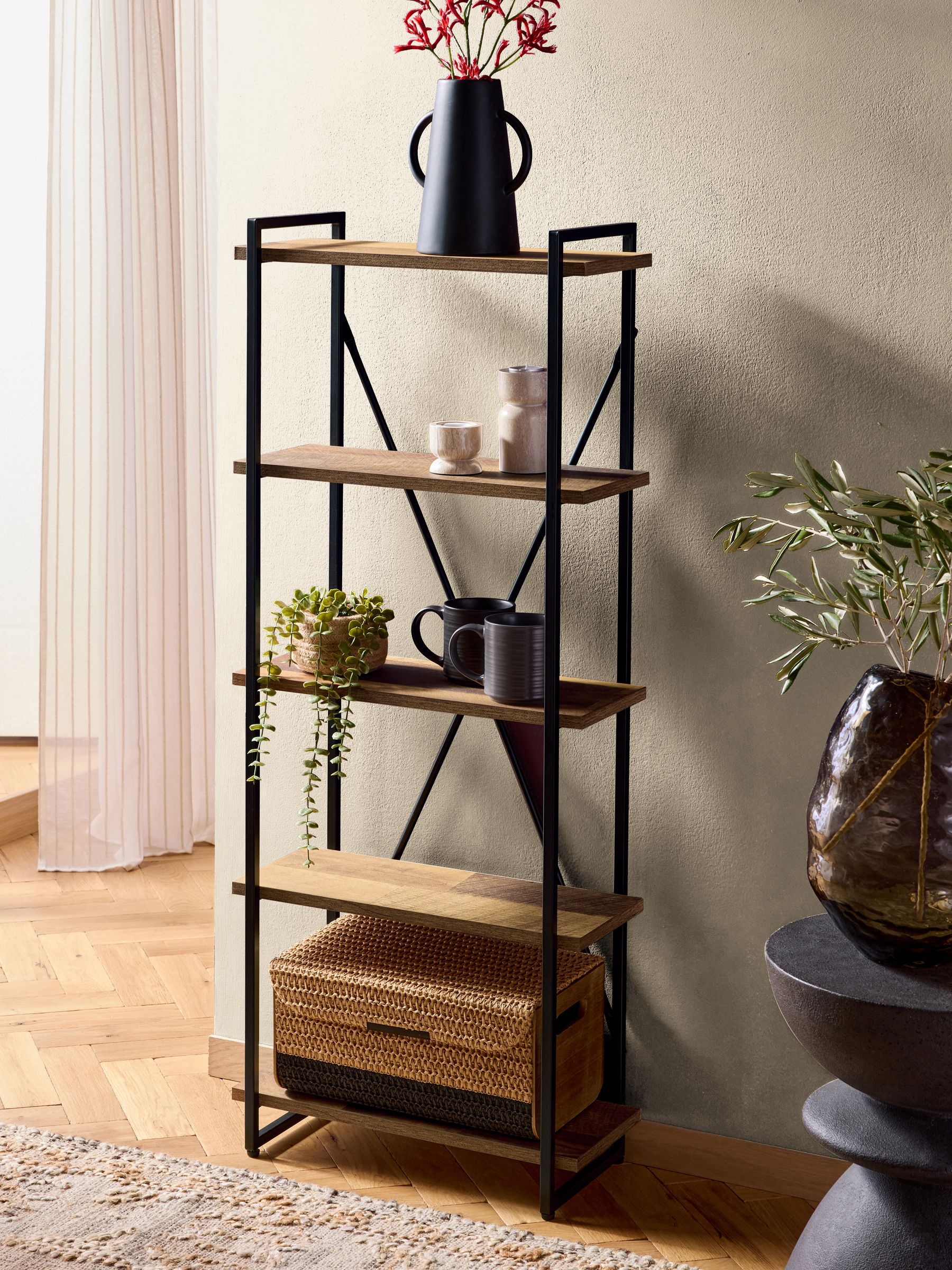 Buy Dark Bronx 5 Tier Wall Shelves from the Next UK online shop