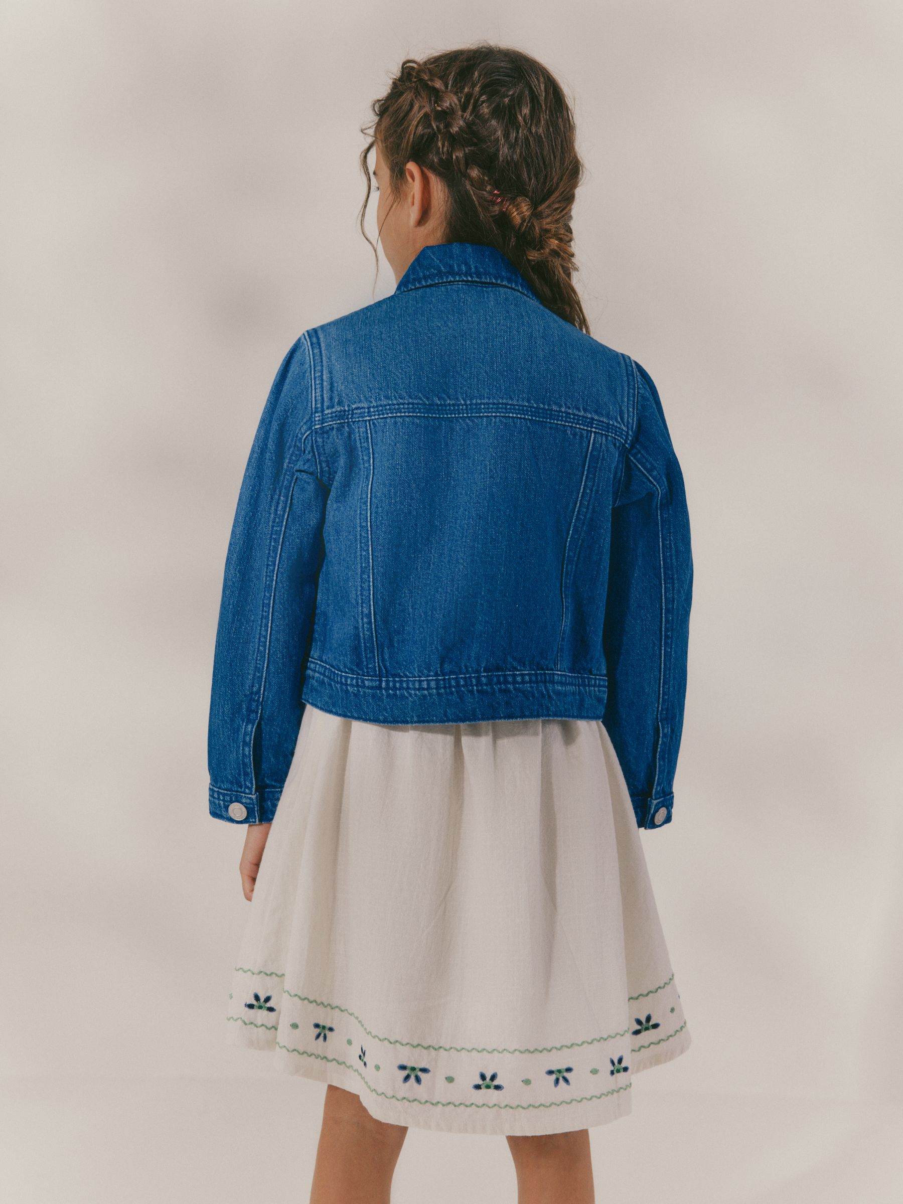 Buy Denim Bright Blue Western 100% Cotton Jacket (3-16yrs) from the ...