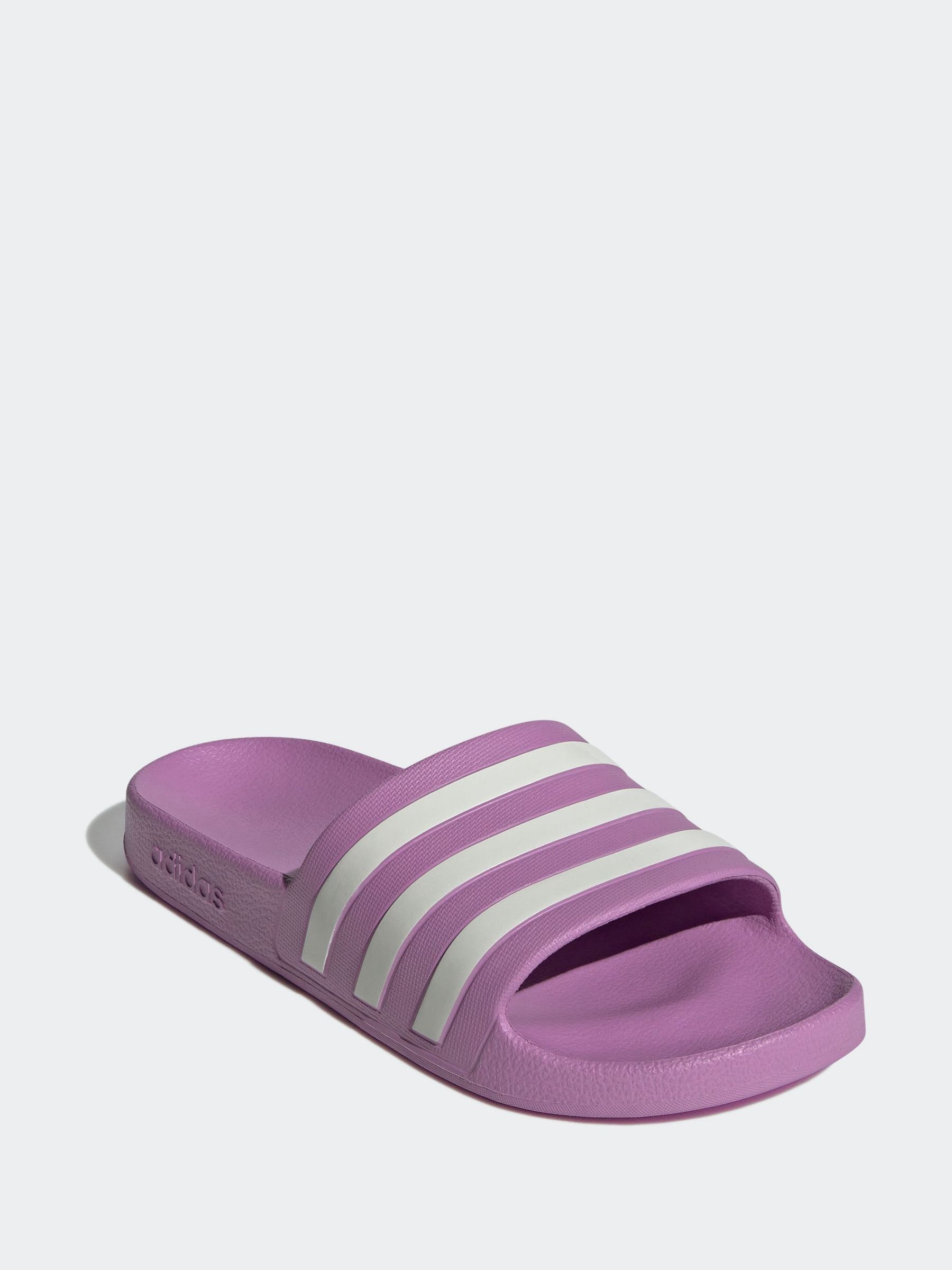 Buy adidas Light Purple Adilette Aqua Sliders from Next United Arab ...