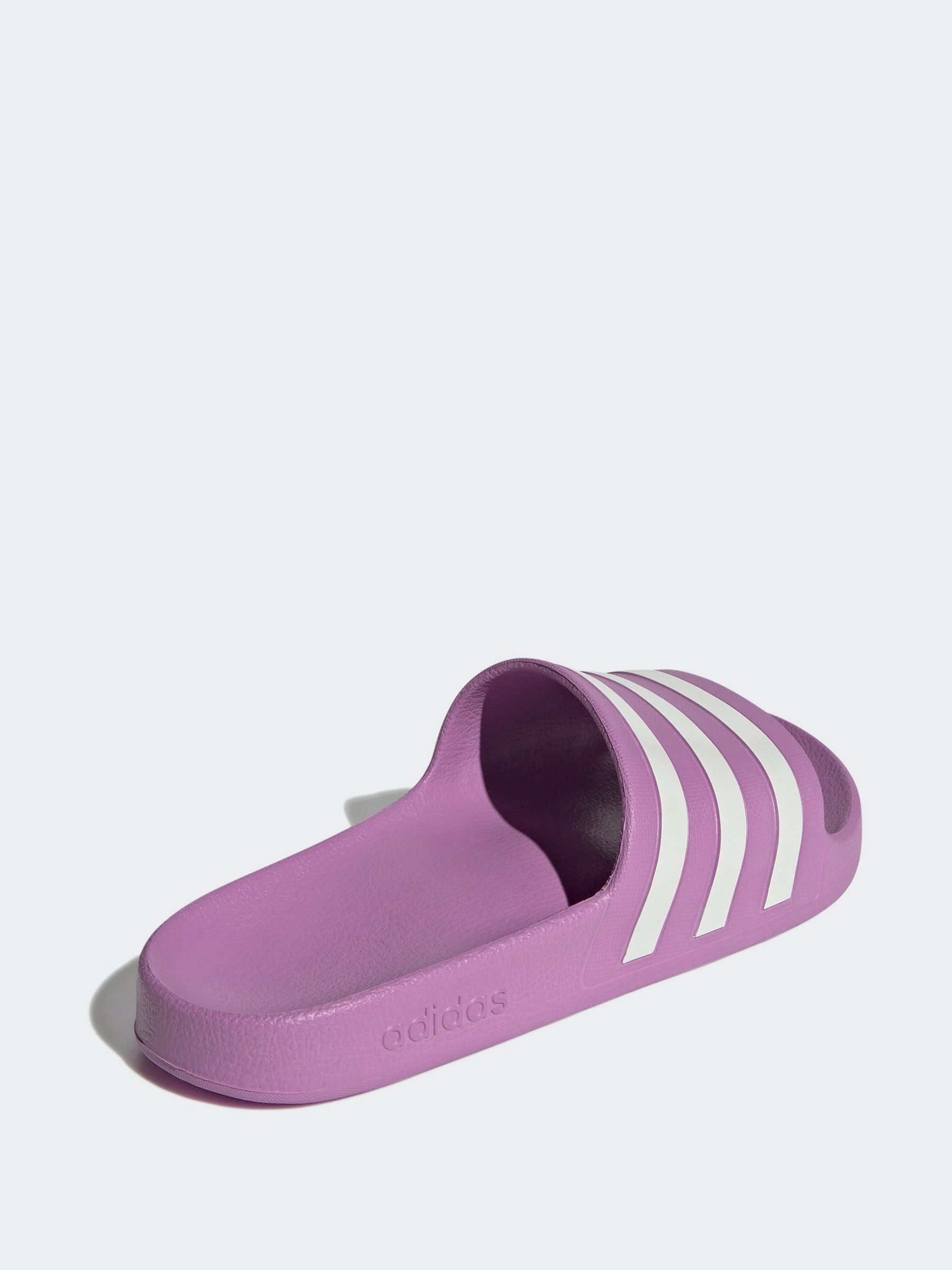 Buy adidas Light Purple Adilette Aqua Sliders from Next United Arab ...