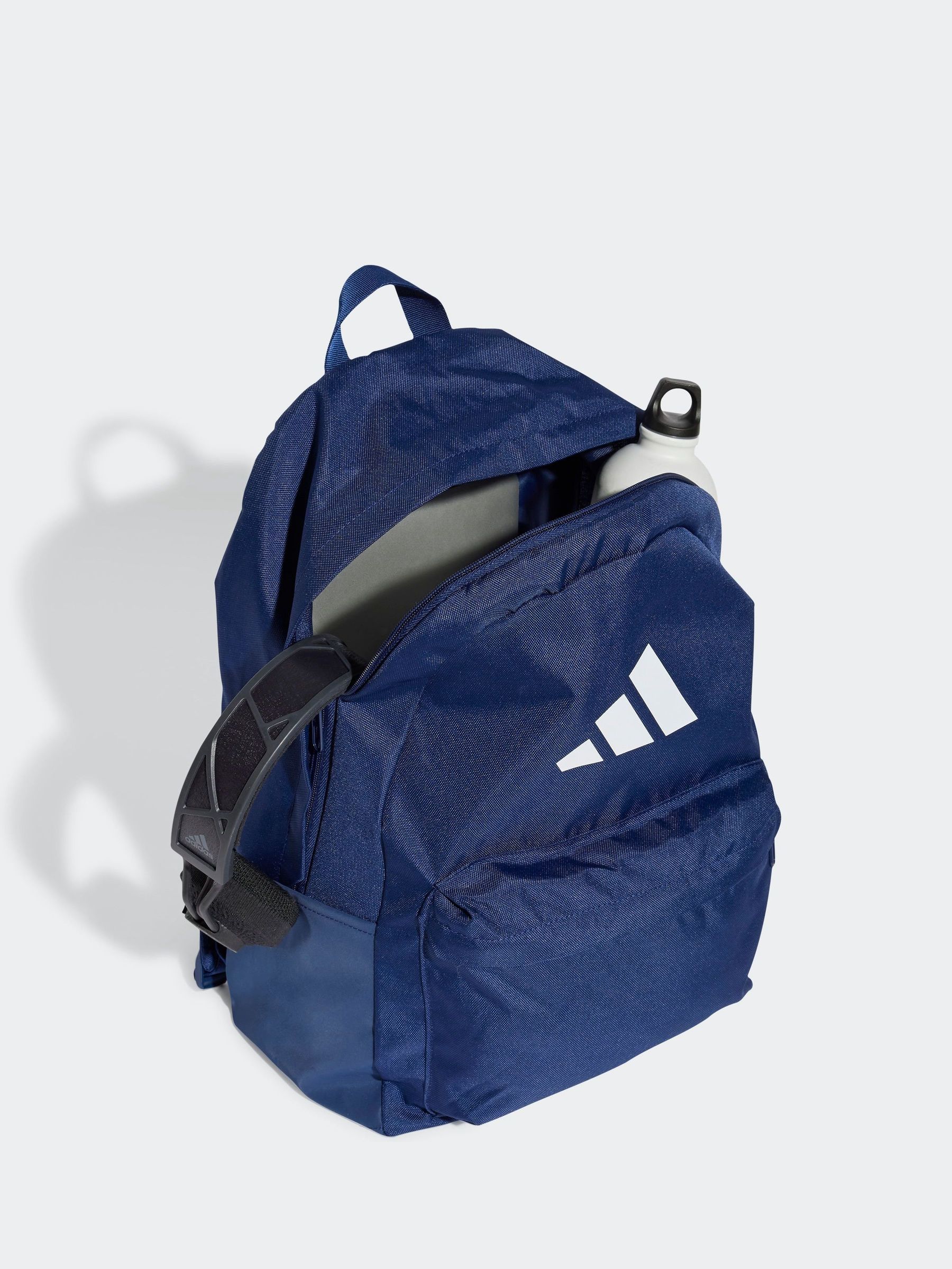 Buy adidas Navy Blue Classic 3 Bar Logo Backpack from the Next UK ...