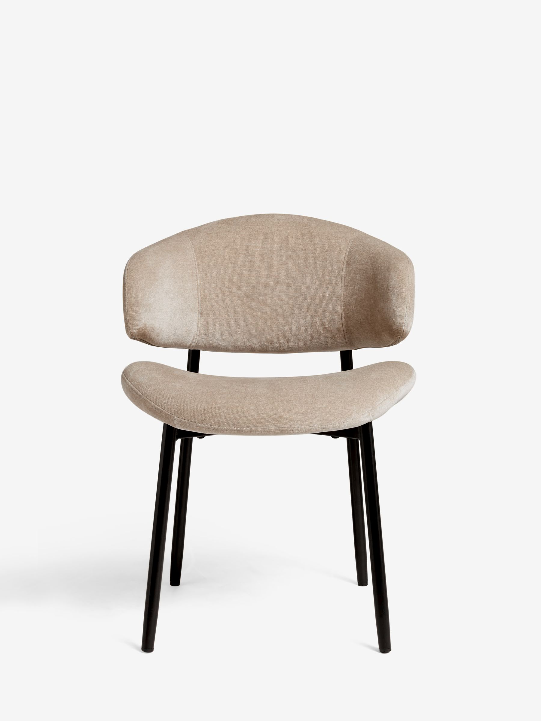 Buy Set of 2 Relaxed Chenille Light Natural Bryer Dining Chairs from ...