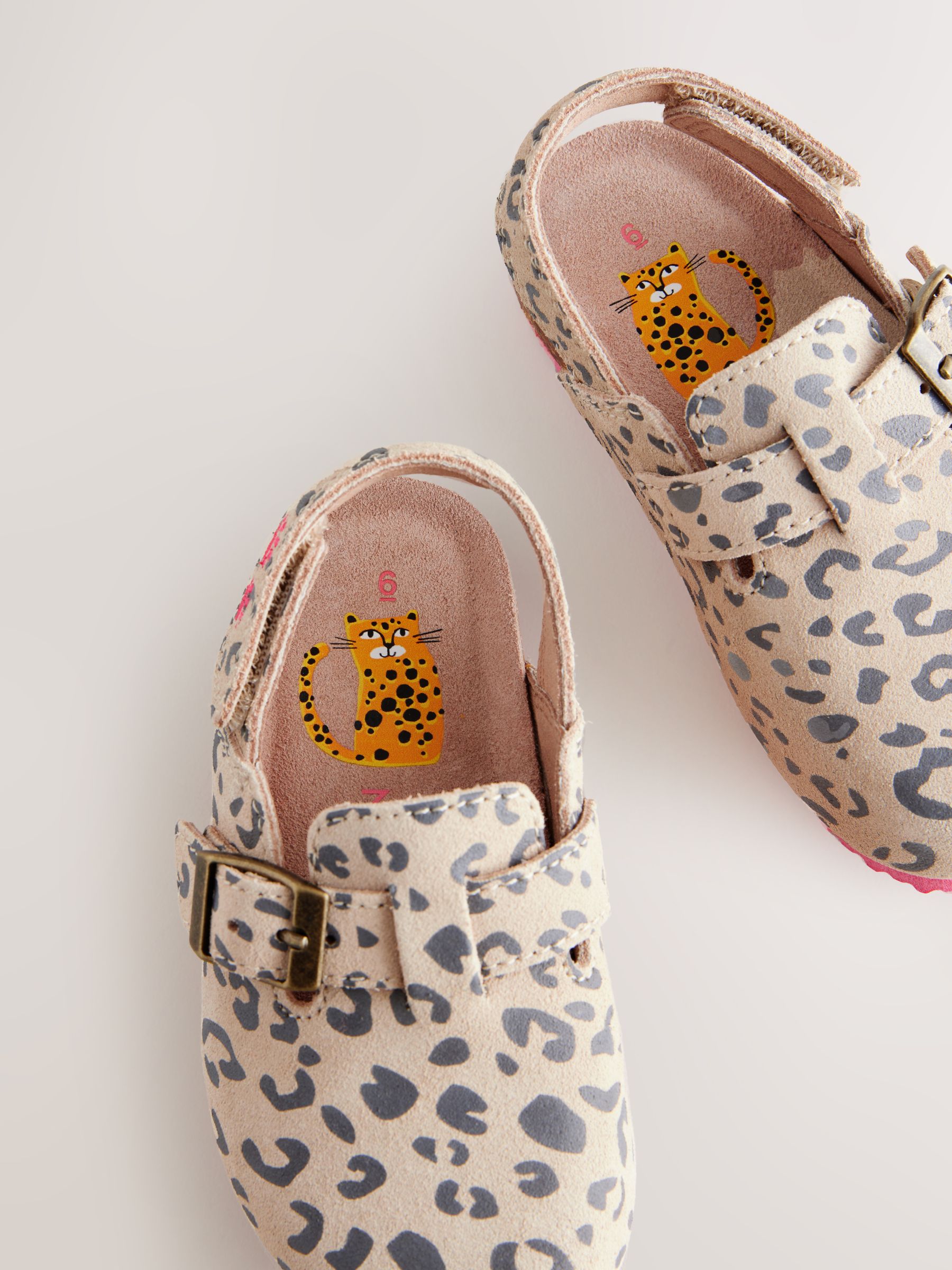 Buy Animal Print Leather Clogs from Next Australia