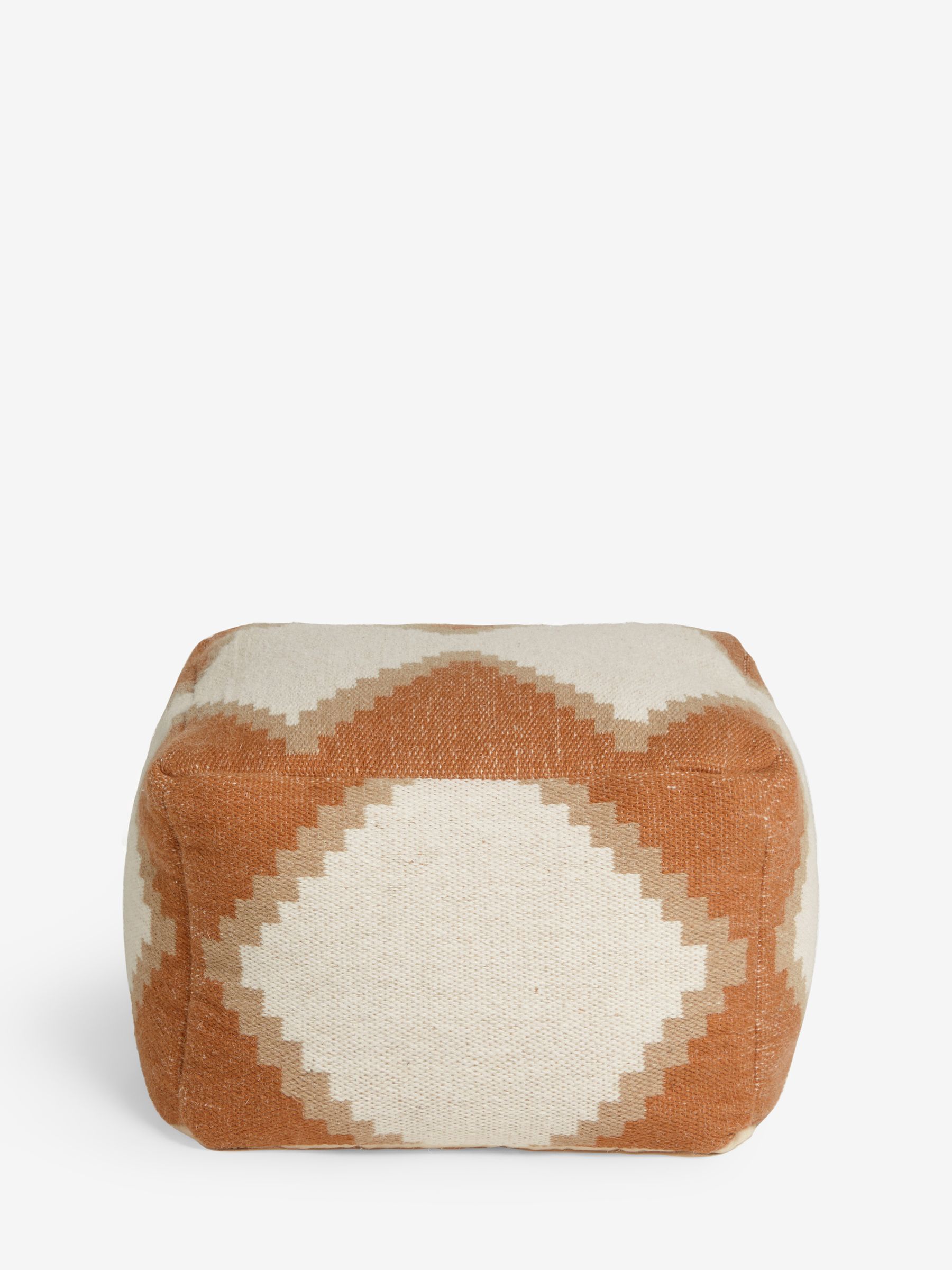 Buy Orange Geometric Pouffe from the Next UK online shop