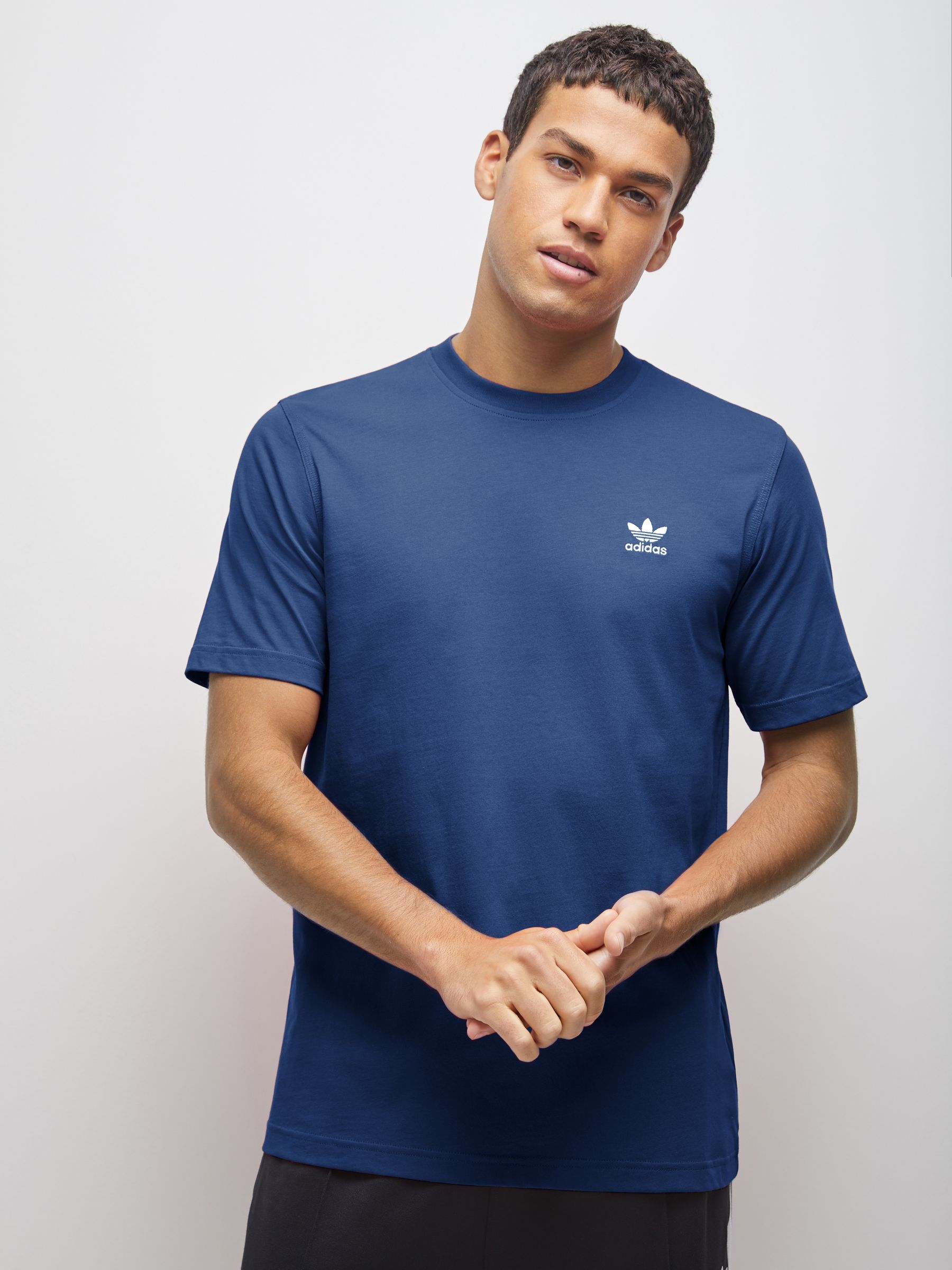 Buy adidas Originals Blue Navy Trefoil Essentials T-Shirt from Next Ireland