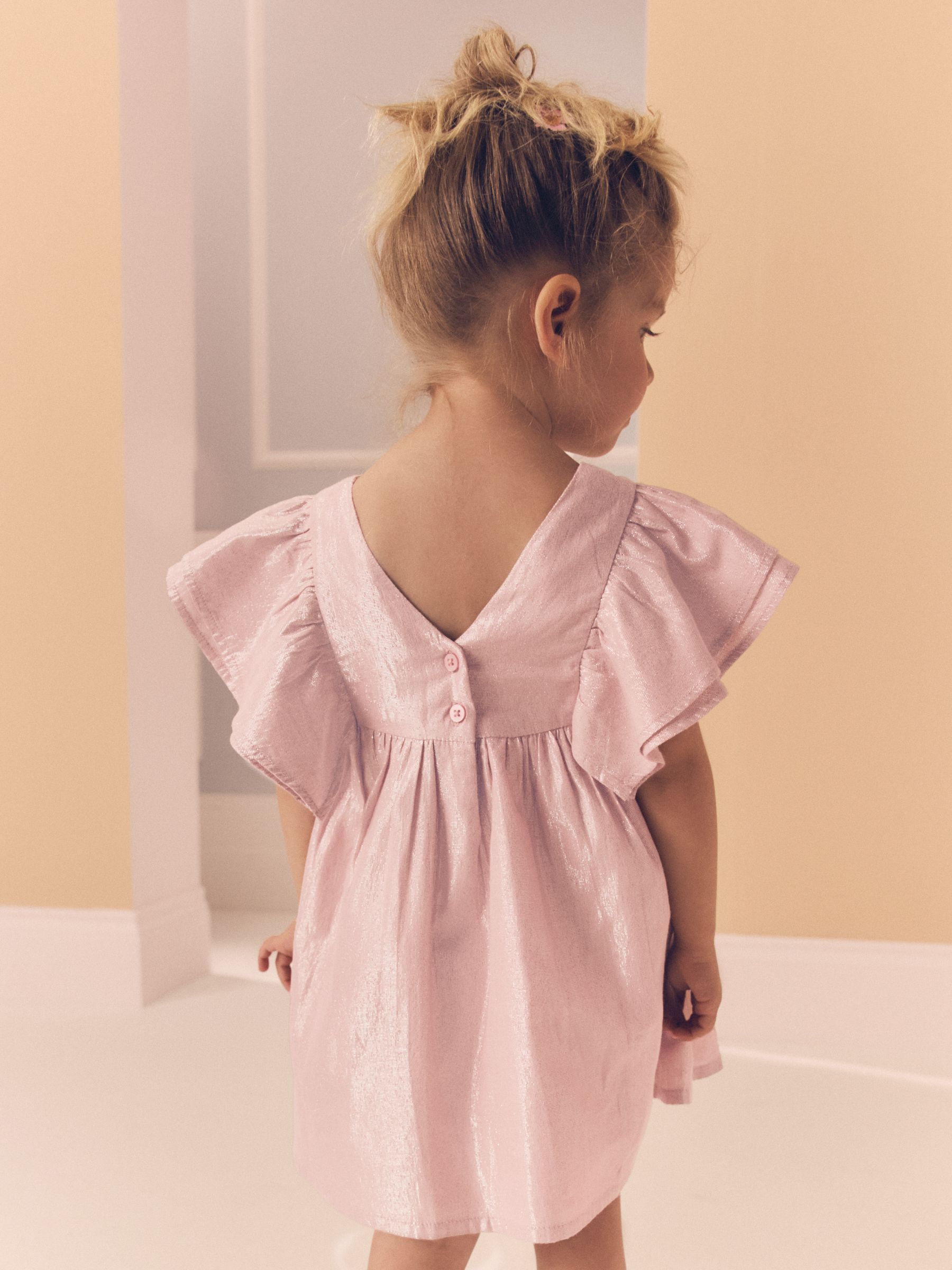 Buy Pink Shimmer Party Dress (3mths-8yrs) from the Next UK online shop