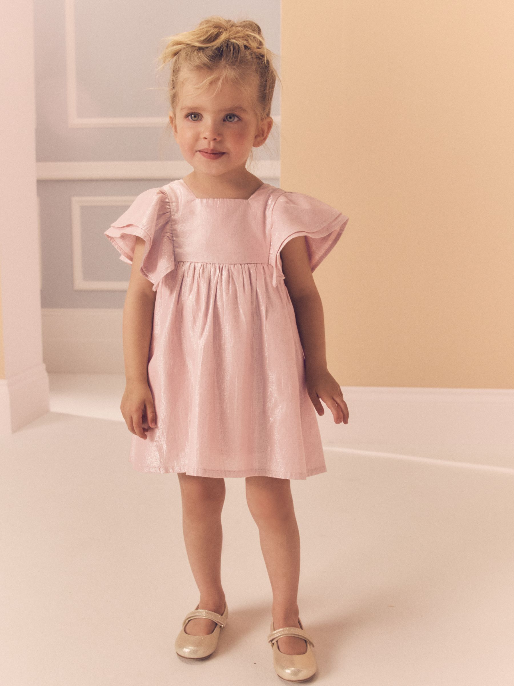 Buy Pink Shimmer Party Dress (3mths-8yrs) from the Next UK online shop