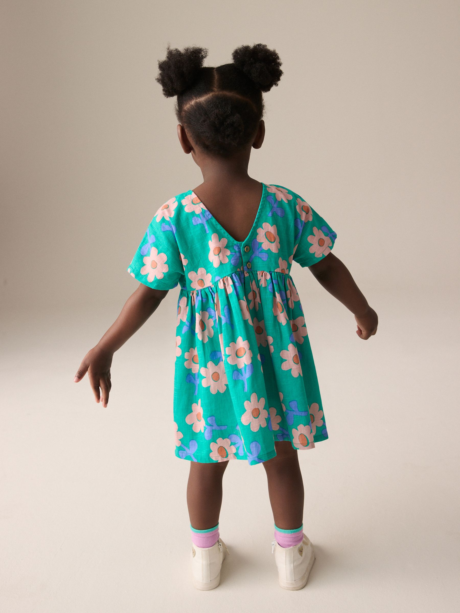 Buy Green Flower Boxy Summer Dress (3mths-8yrs) from the Next UK online ...