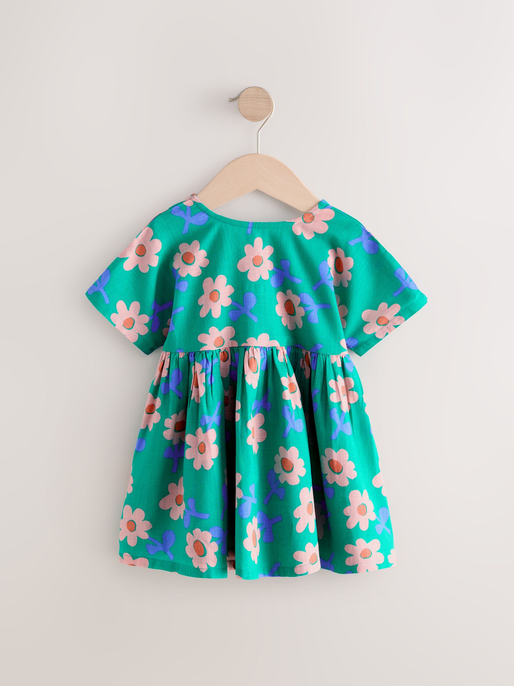 Buy Green Flower Boxy Summer Dress (3mths-8yrs) from the Next UK online ...