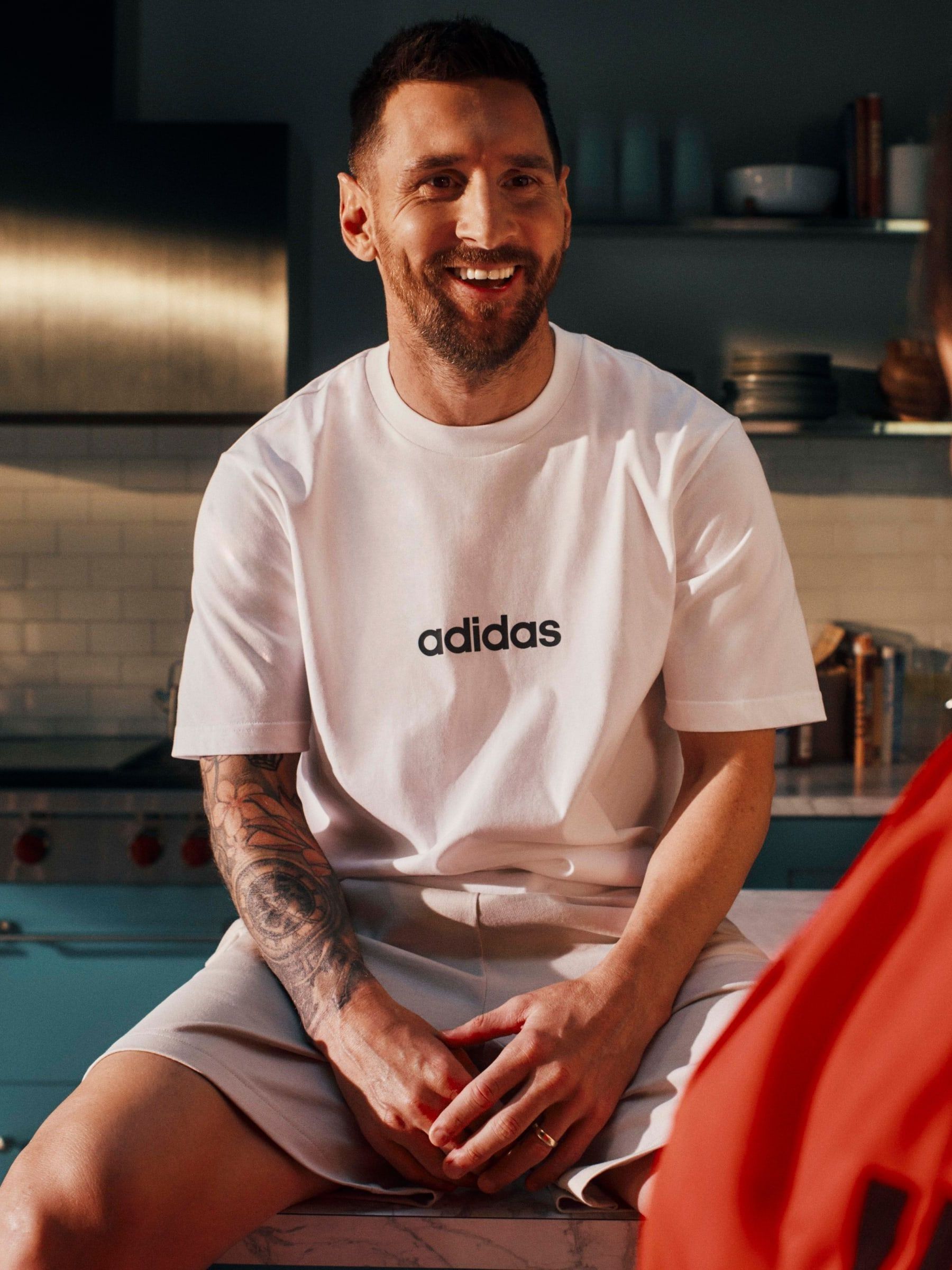 Buy adidas White Single Essentials Linear 100% Cotton Jersey T-Shirt ...