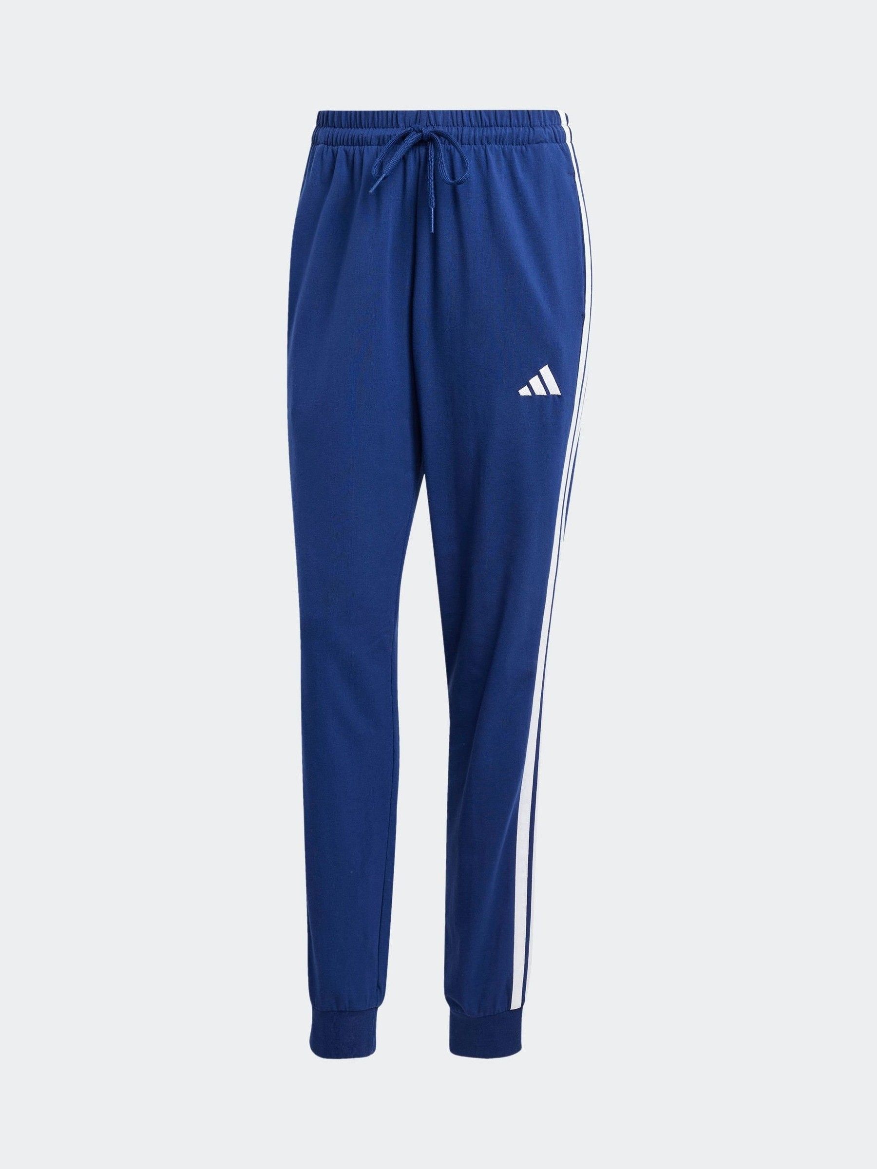 Buy adidas Blue Essentials 3-Stripes Cuffed Joggers from the Next UK ...