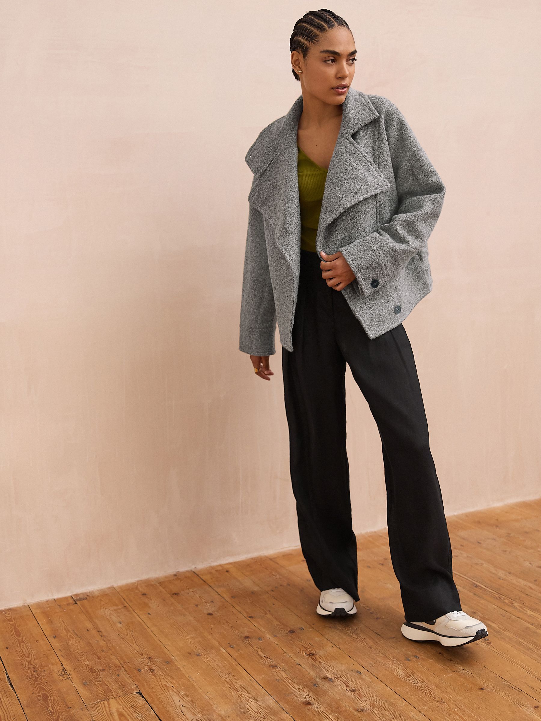 Buy Grey Asymmetric Funnel Neck Coatigan from the Next UK online shop