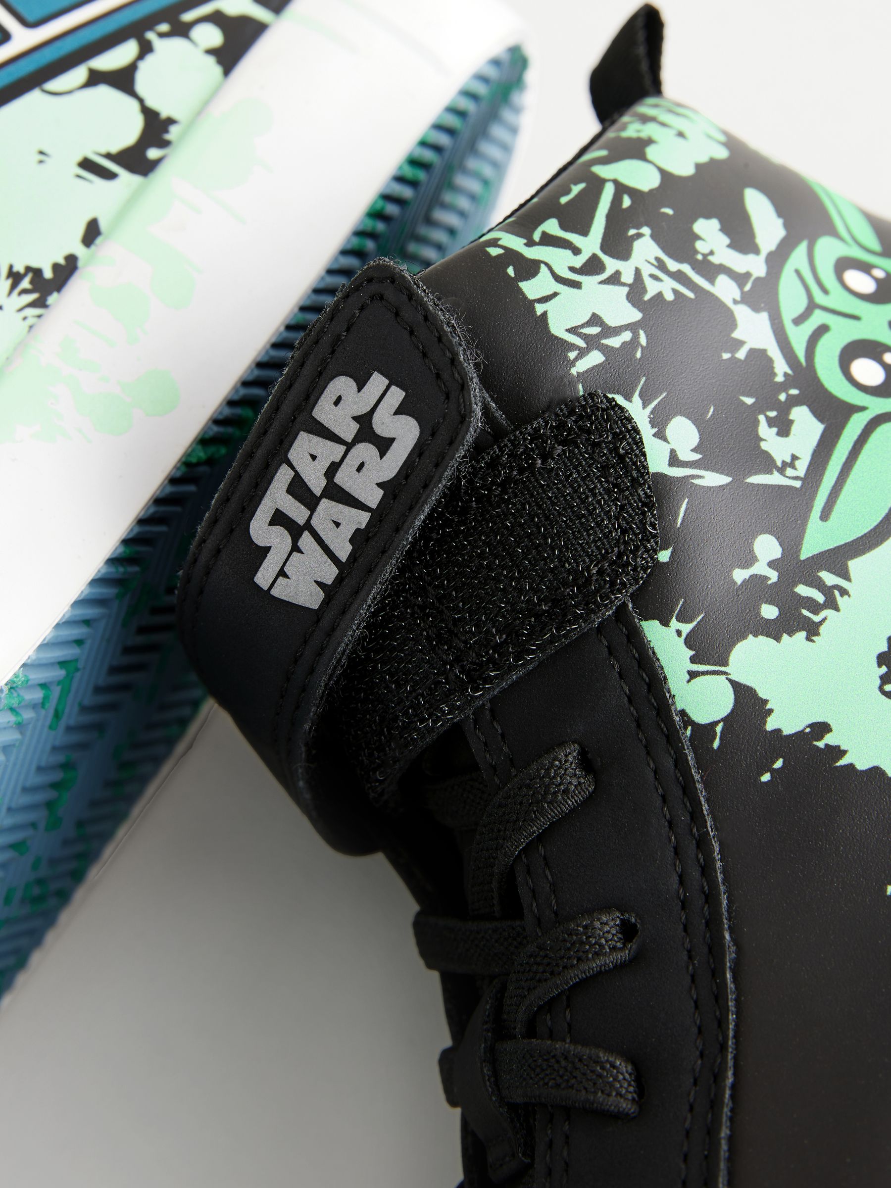 Buy Black Star Wars Elastic Lace High Top Trainers from the Next UK ...