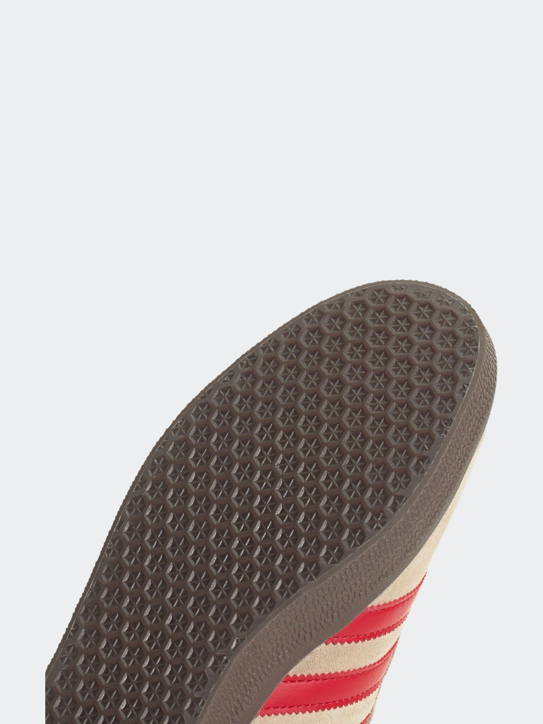 Buy adidas Originals Brown/Red Gazelle Trainers from the Next UK online ...