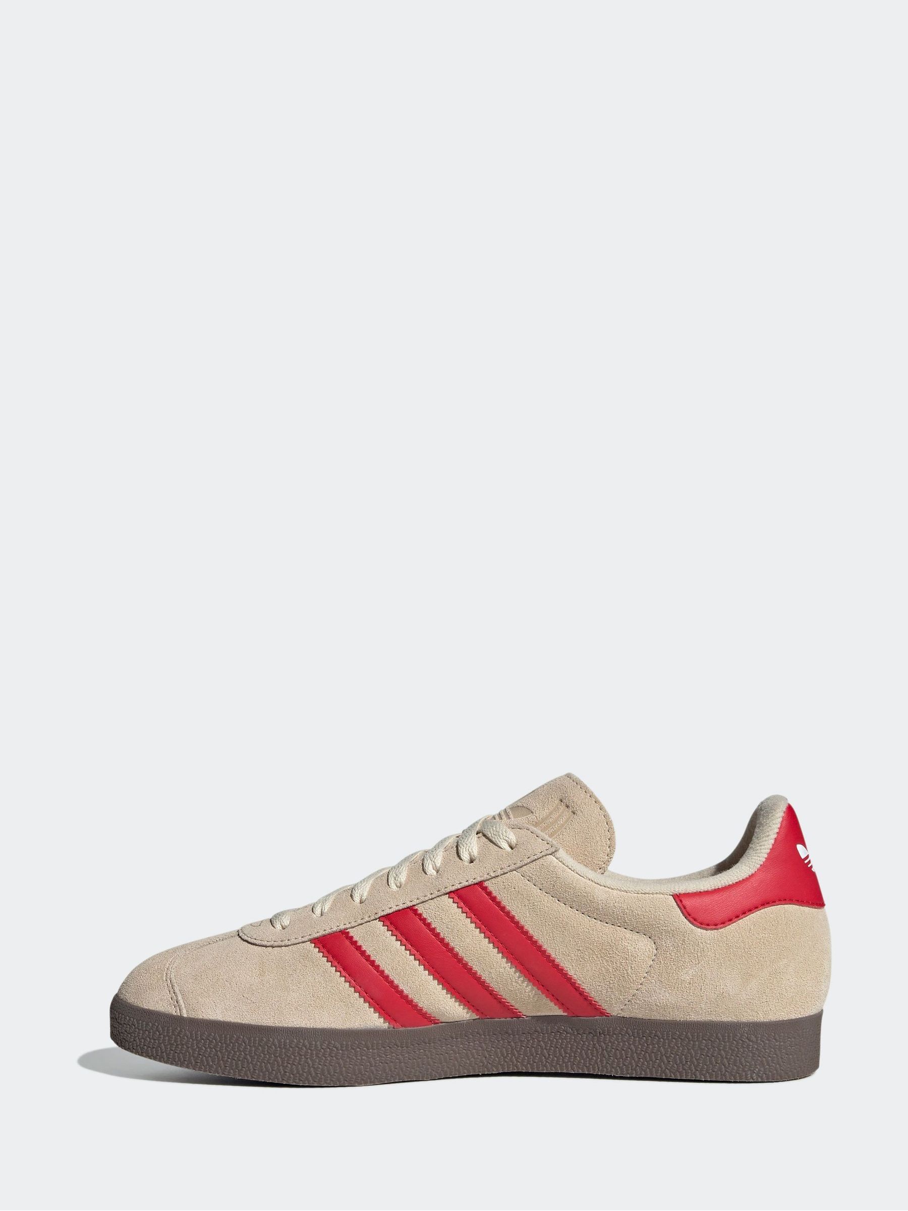 Buy adidas Originals Brown/Red Gazelle Trainers from the Next UK online ...