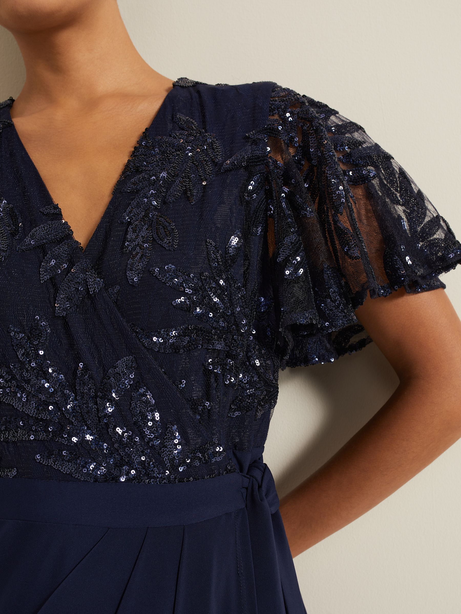 Buy Phase Eight Blue Minty Sequin Bodice Maxi Dress from the Next UK ...