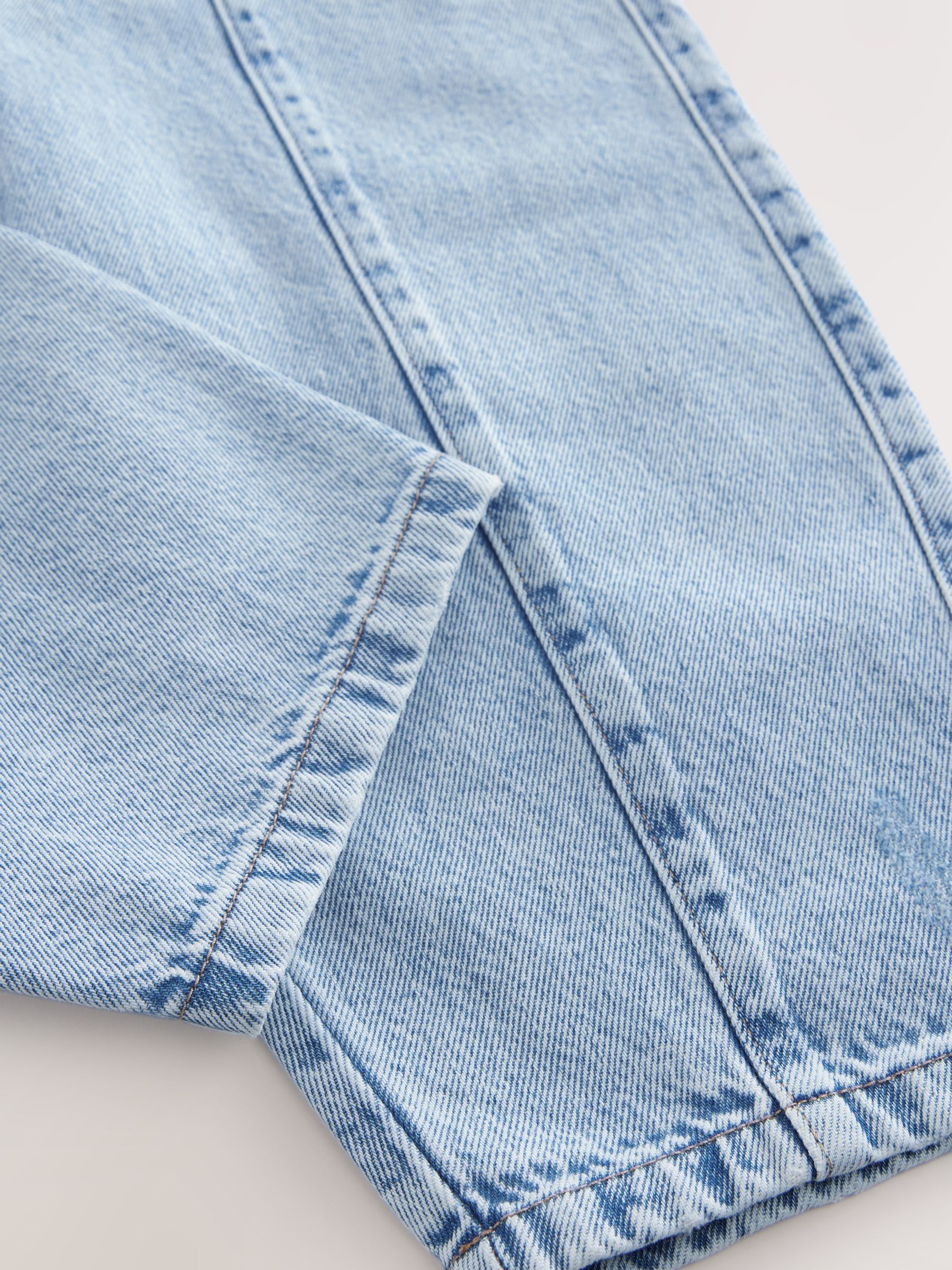 Buy Denim Lightwash Pull On Barrel 100% Cotton Jeans (3-16yrs) from the ...